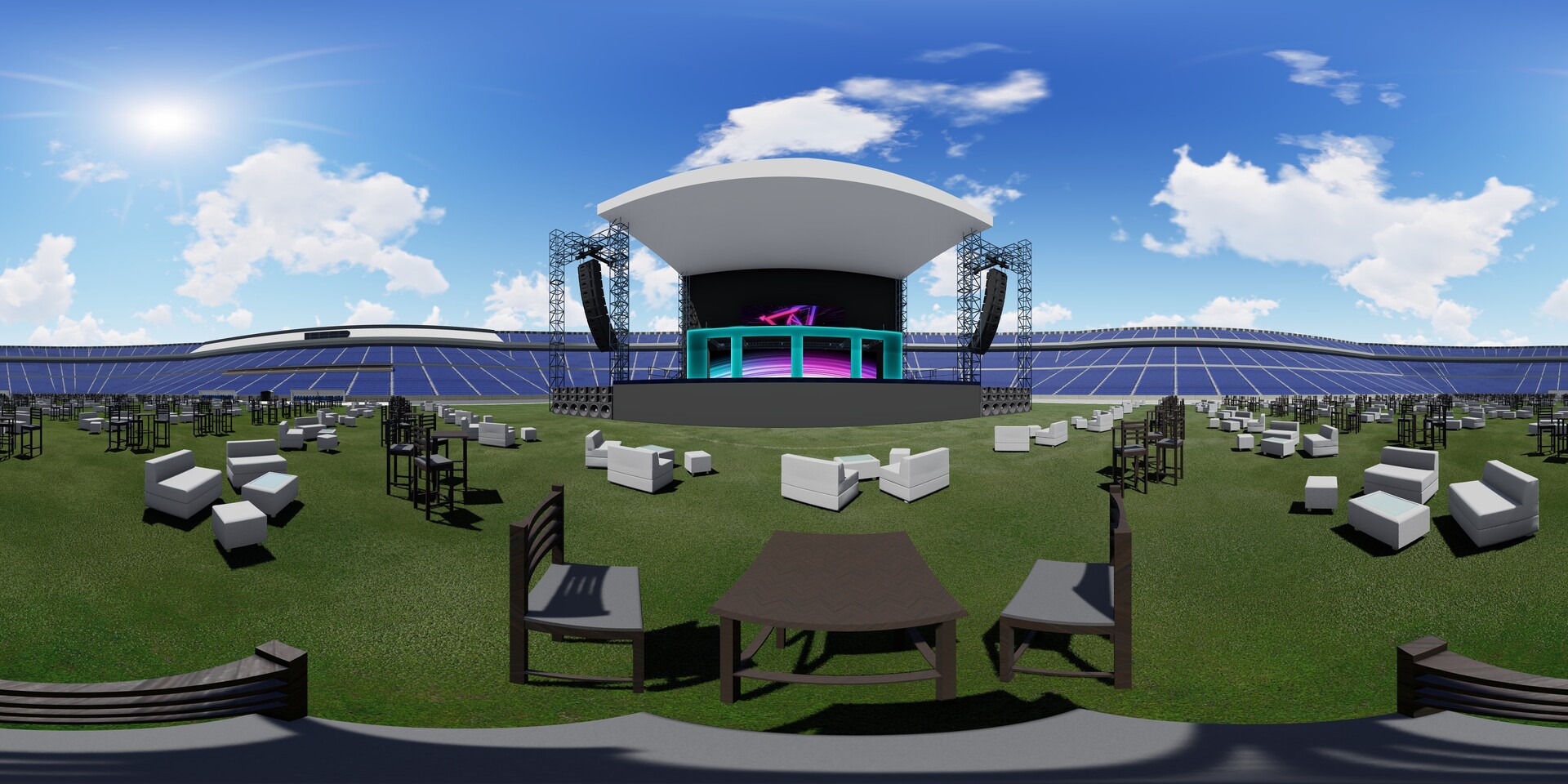 ArtStation - Concert Stage Design 360 View