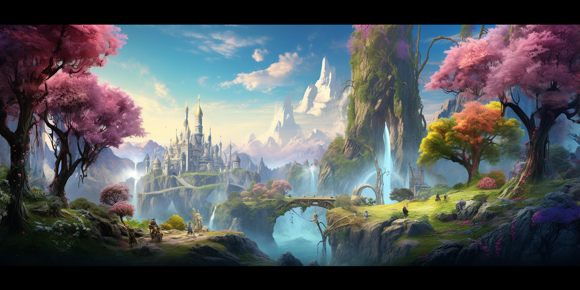 ArtStation - AI 360° Panoramic View- Fantasy Land