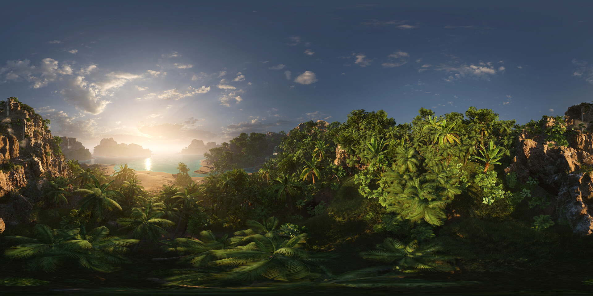 ArtStation - 360 Background 3D Tropical