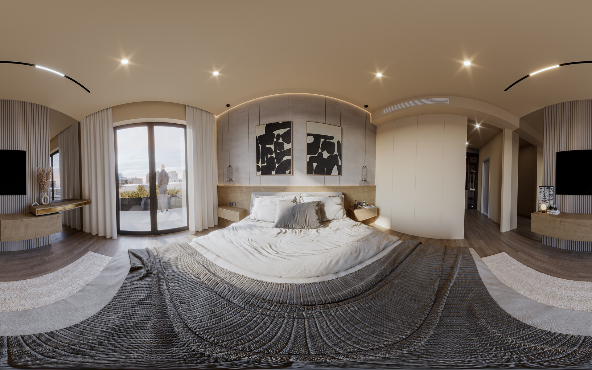 ArtStation - hotel room with 360 view