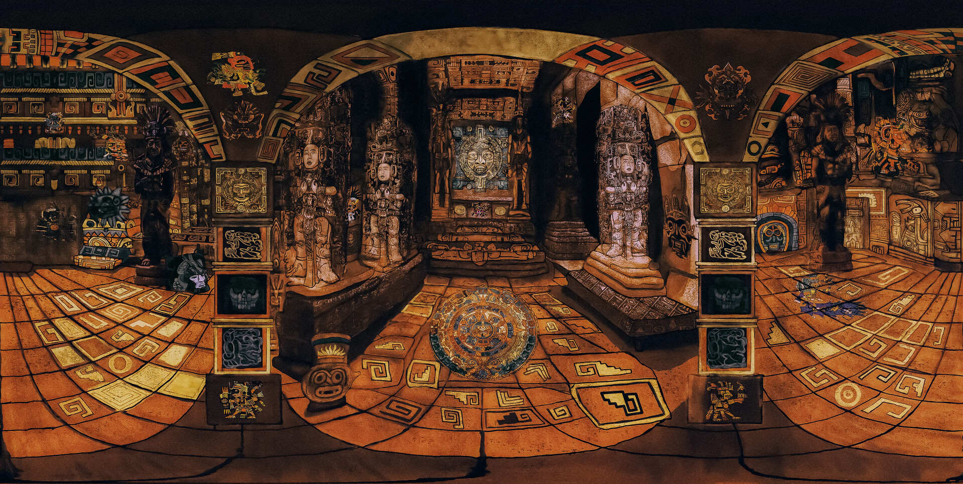 ArtStation - Aztec Temple Interior 360 Pano