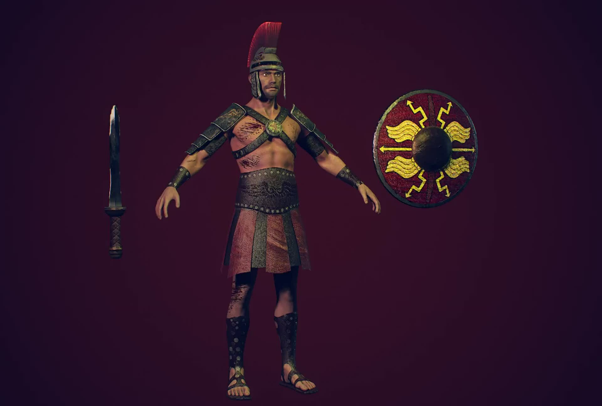 ArtStation - Roman Soldier Character