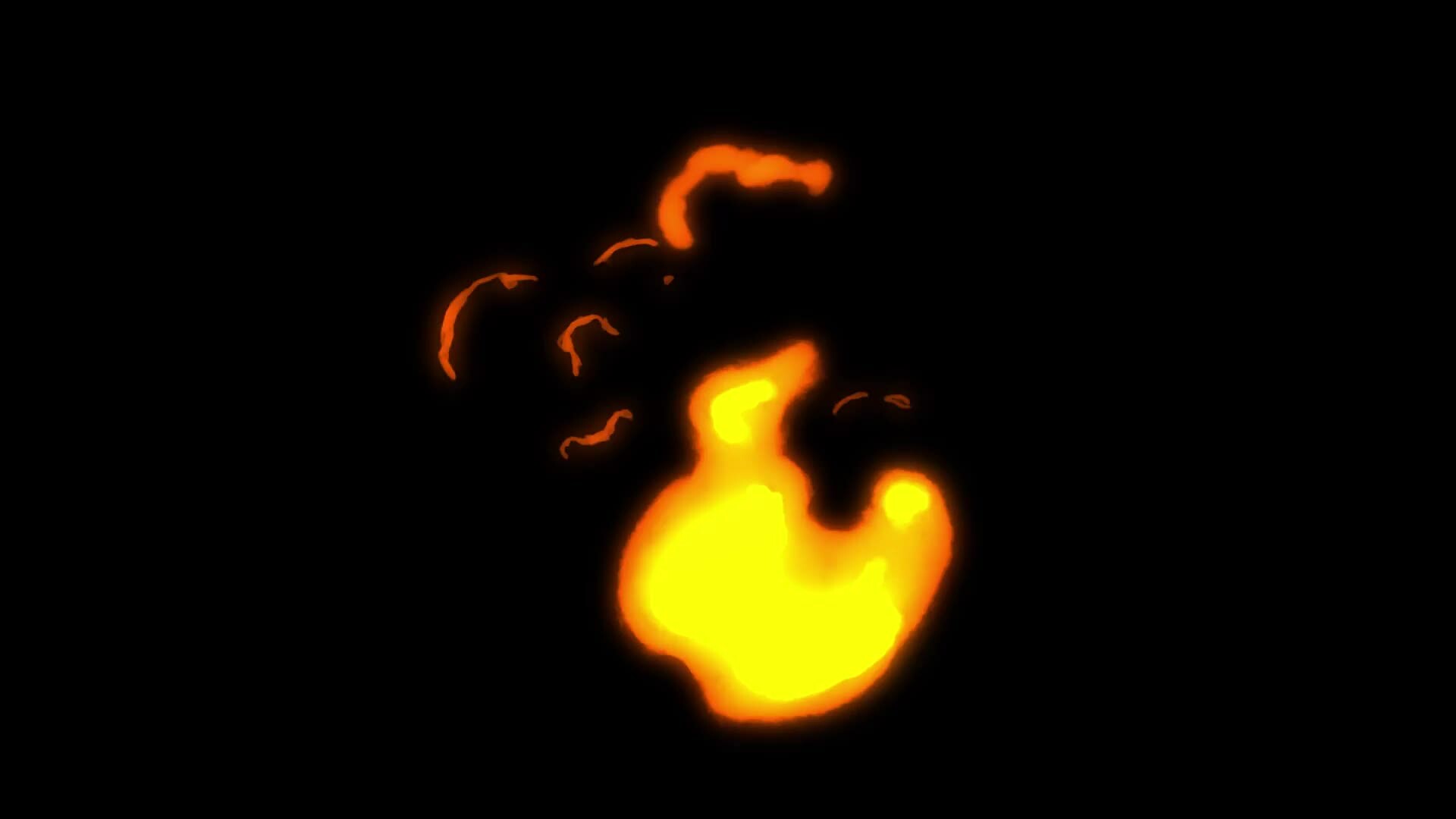 ArtStation - 2D Flame Animation Loop