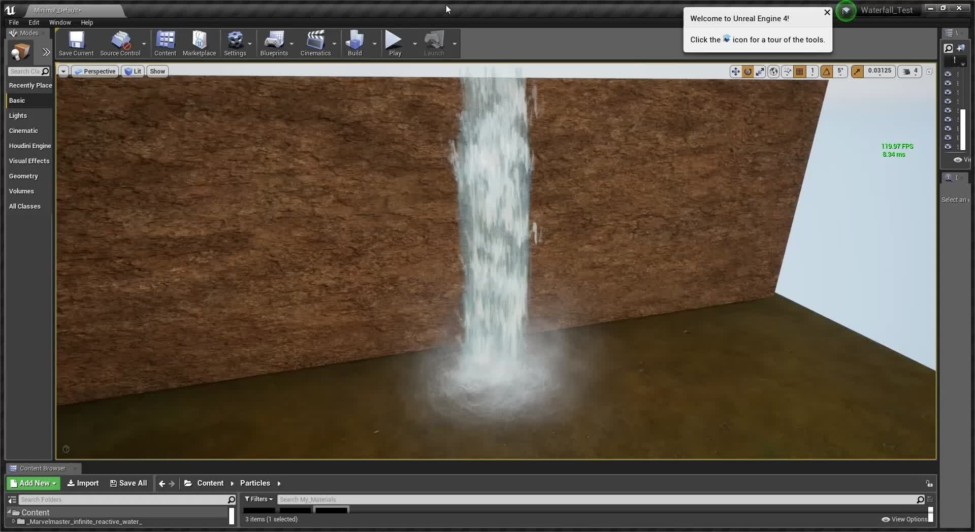 ArtStation - Waterfall Particle