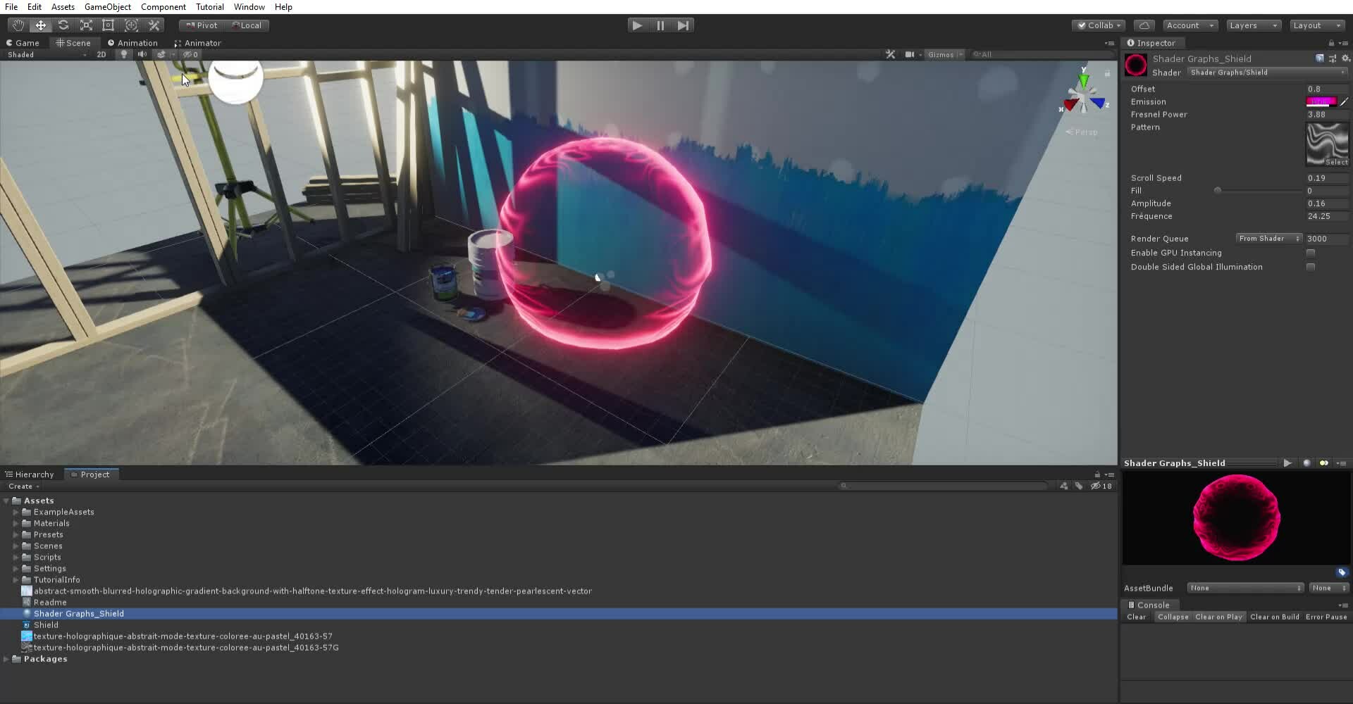 ArtStation - Shader : Force shield