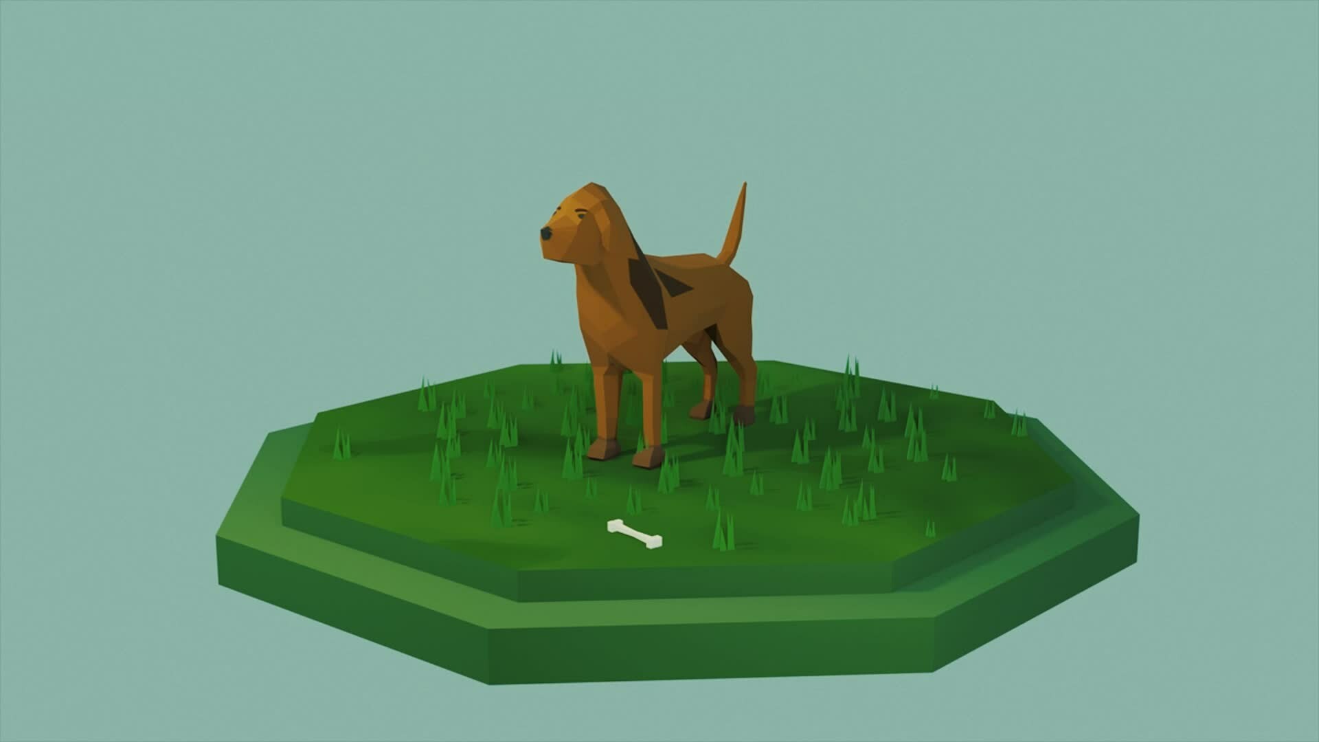 ArtStation - Low Poly Dog