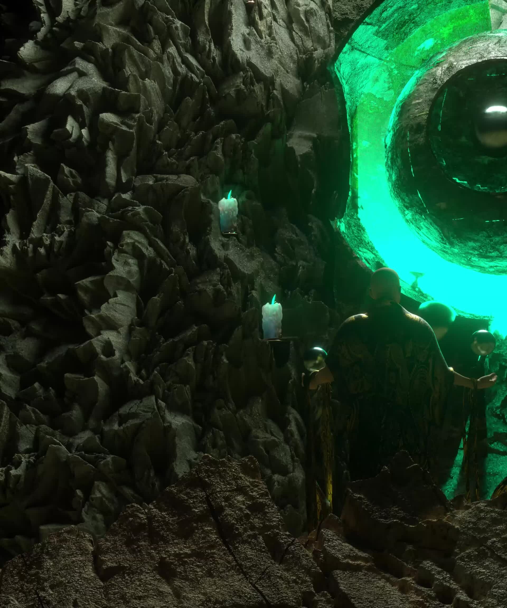 ArtStation - Cave scene animated and rendered