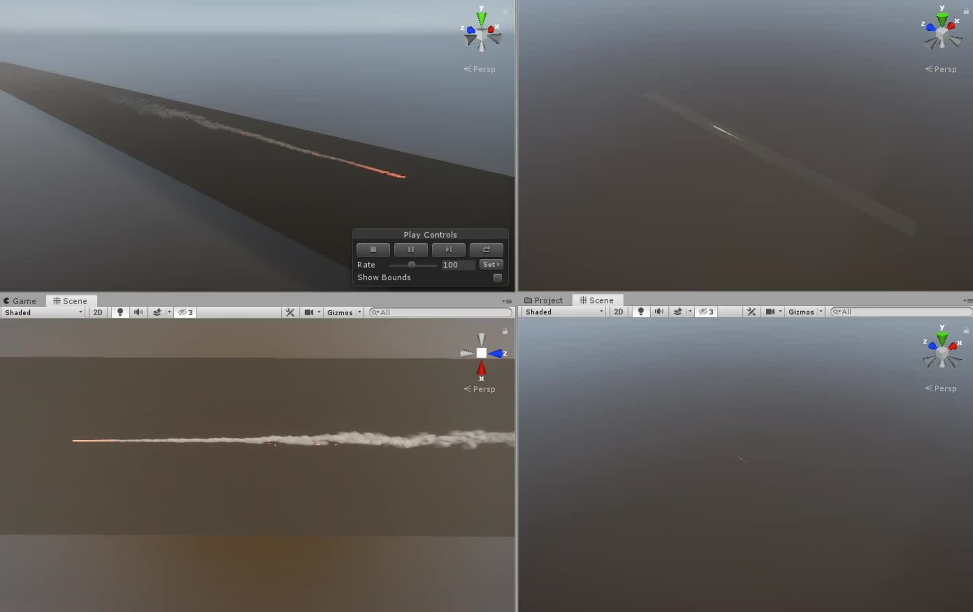 ArtStation - Real-Time variable rocket tail. Unity HDRP VFX Graph