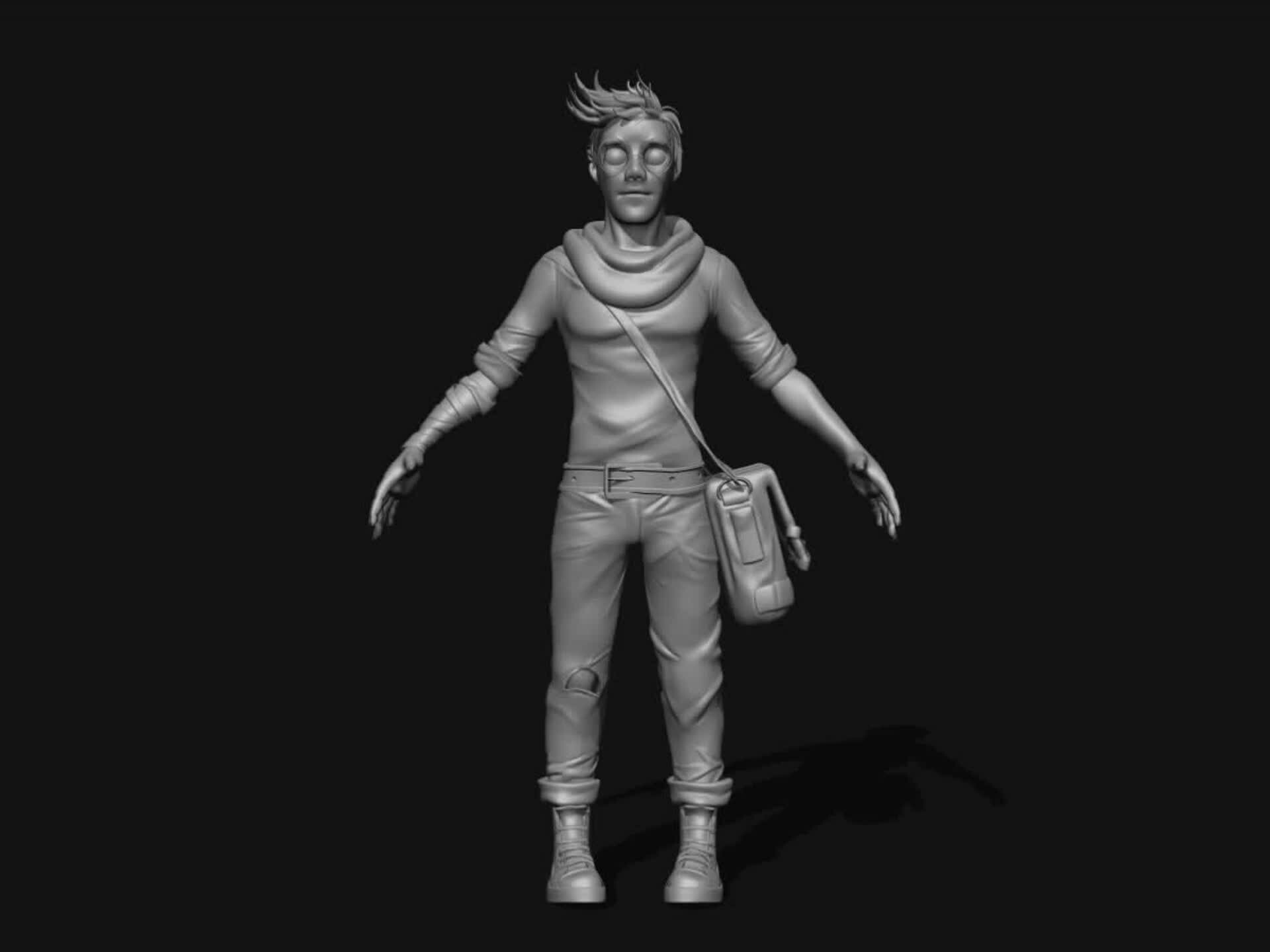ArtStation - Atticus Trixbane -Zbrush 3D Model Turnaround and Props