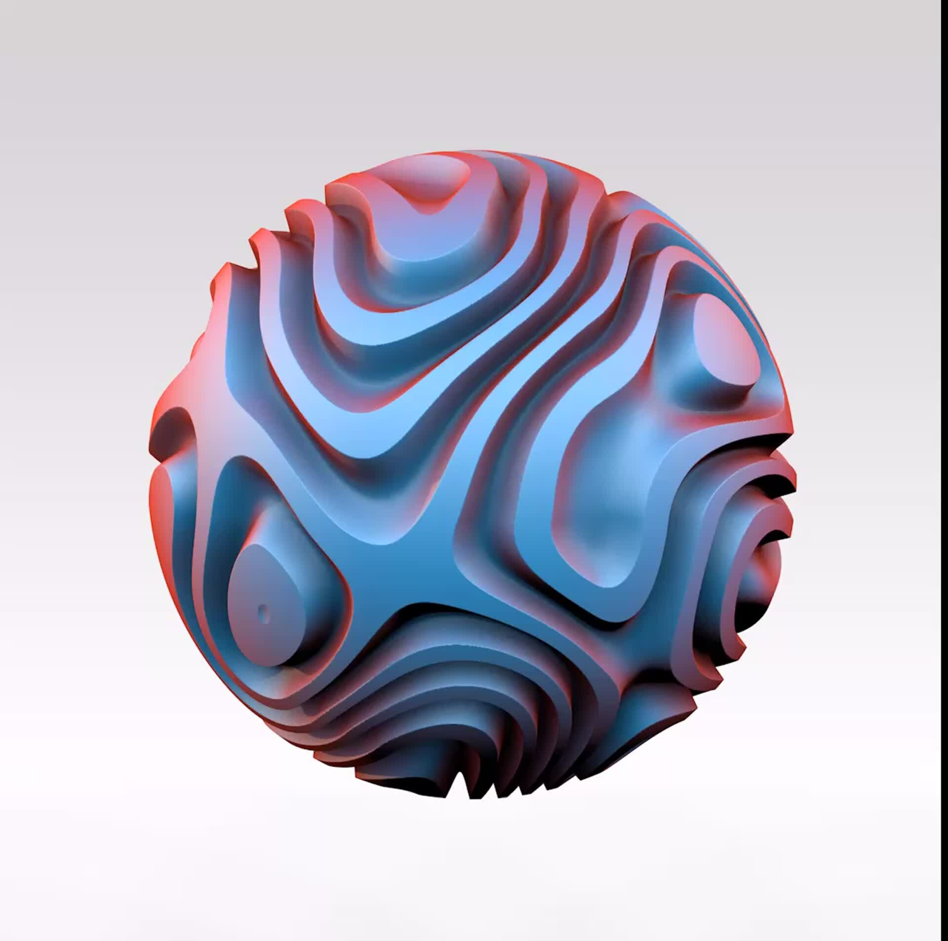 ArtStation - Sphere deformation Loop :)