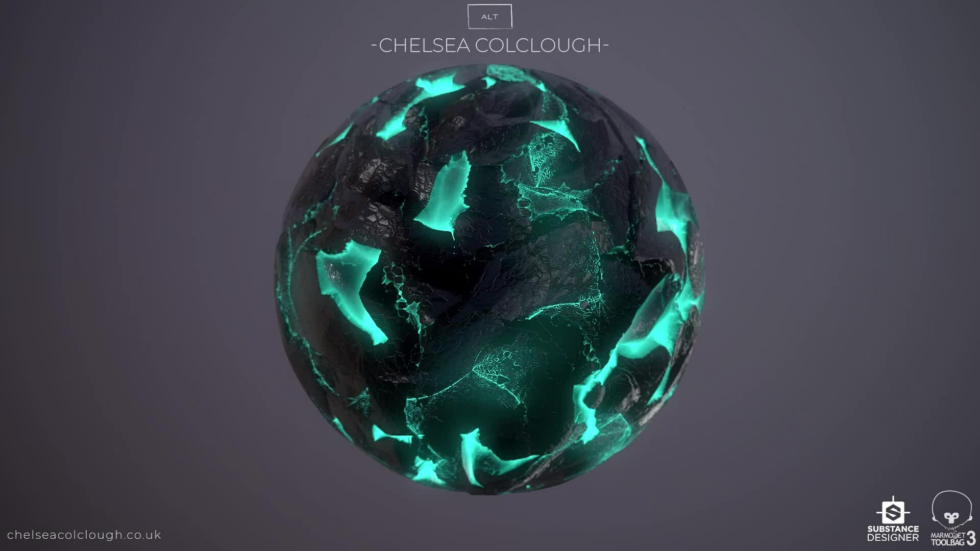 ArtStation - Glowing Crystal Rocks PBR Material
