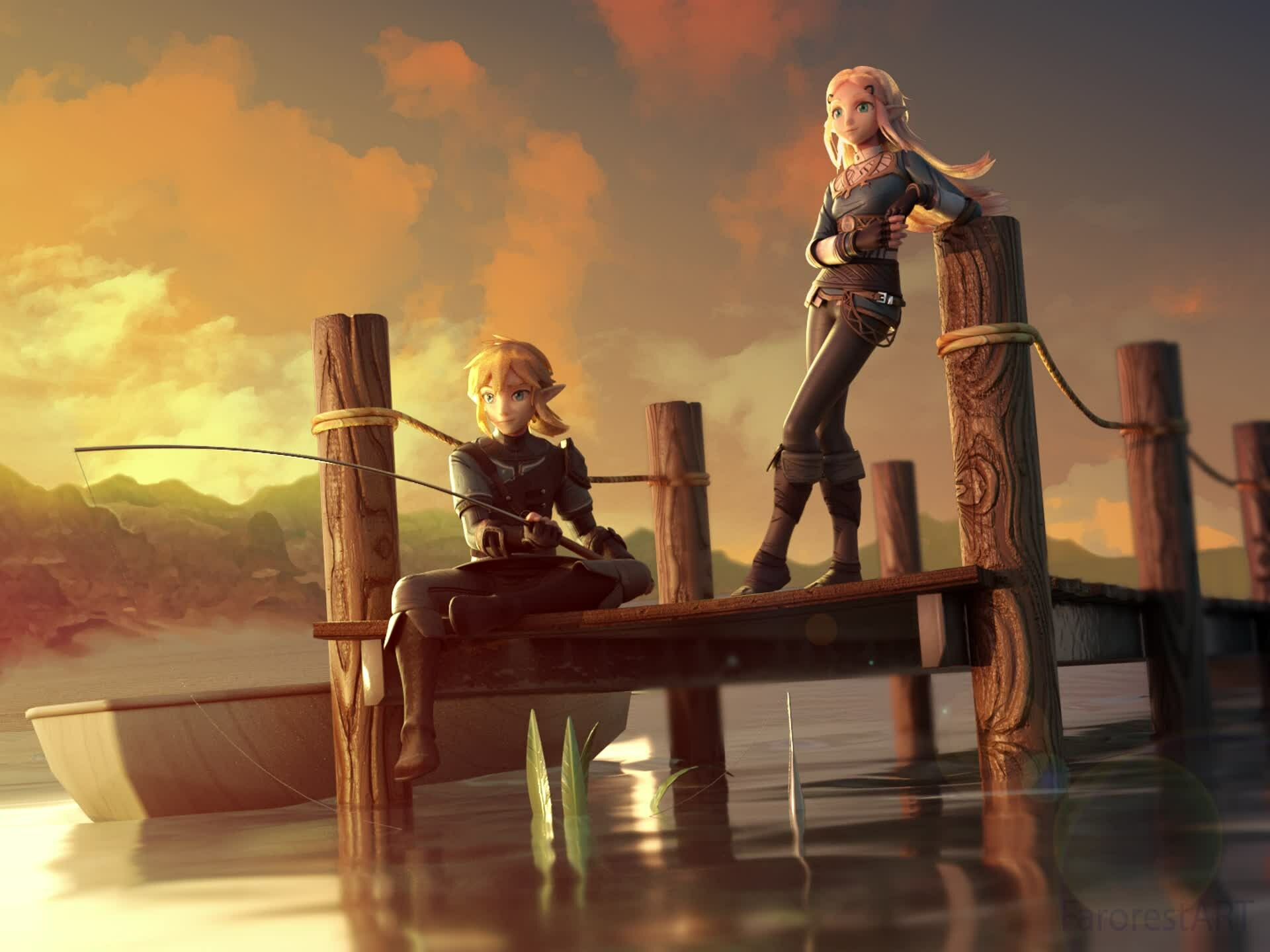 ArtStation - Breath of the Wild: Lighting and Compositing