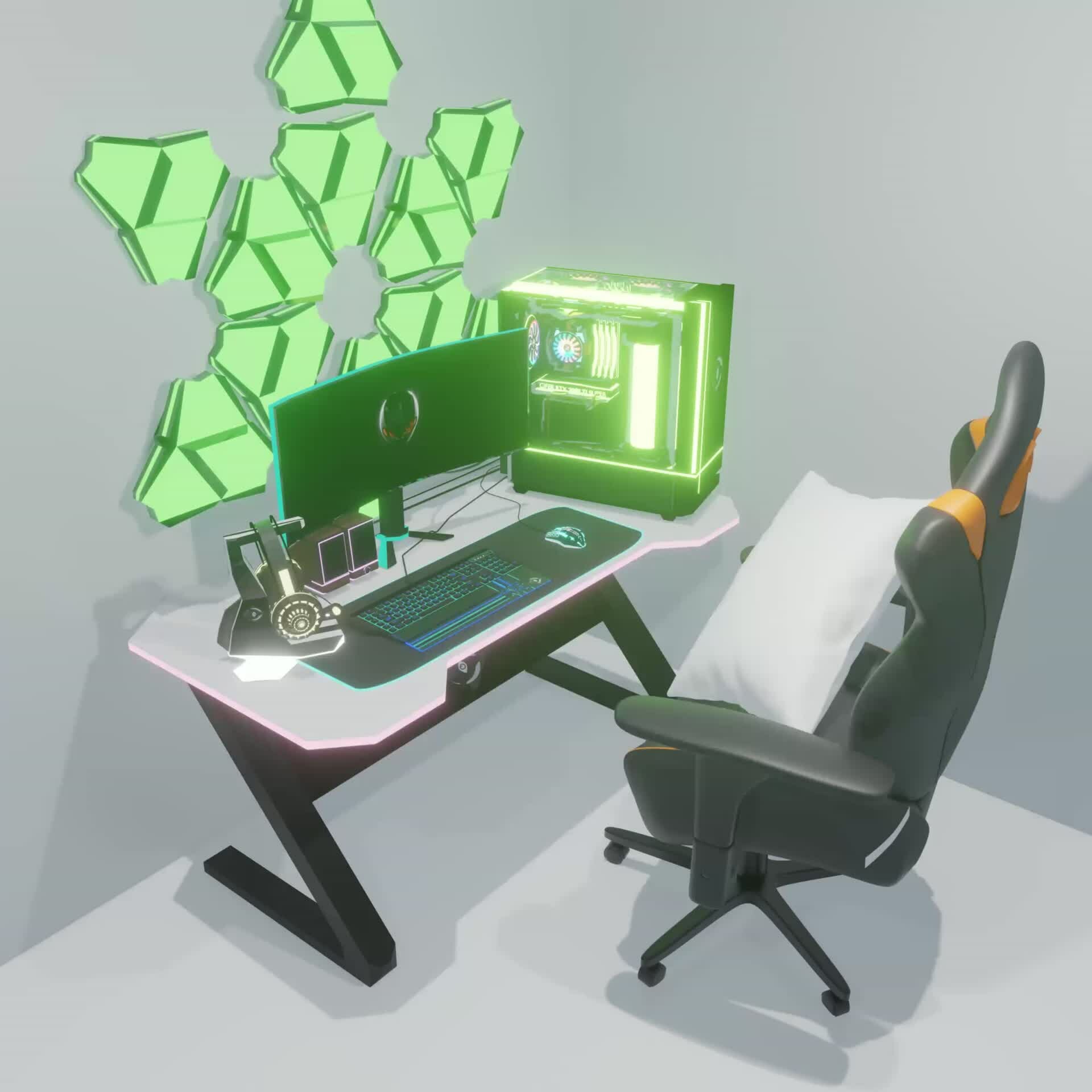 ArtStation - 3D GAMING PC MADE IN BLENDER