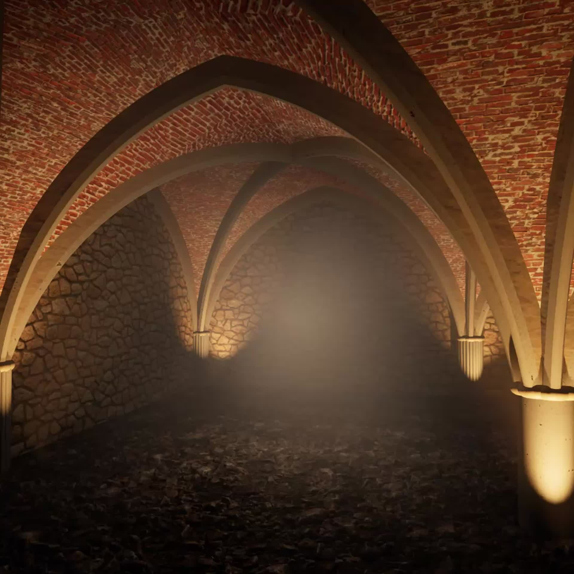 ArtStation - Basement in the Gothic style | Piwnica w stylu gotyckim