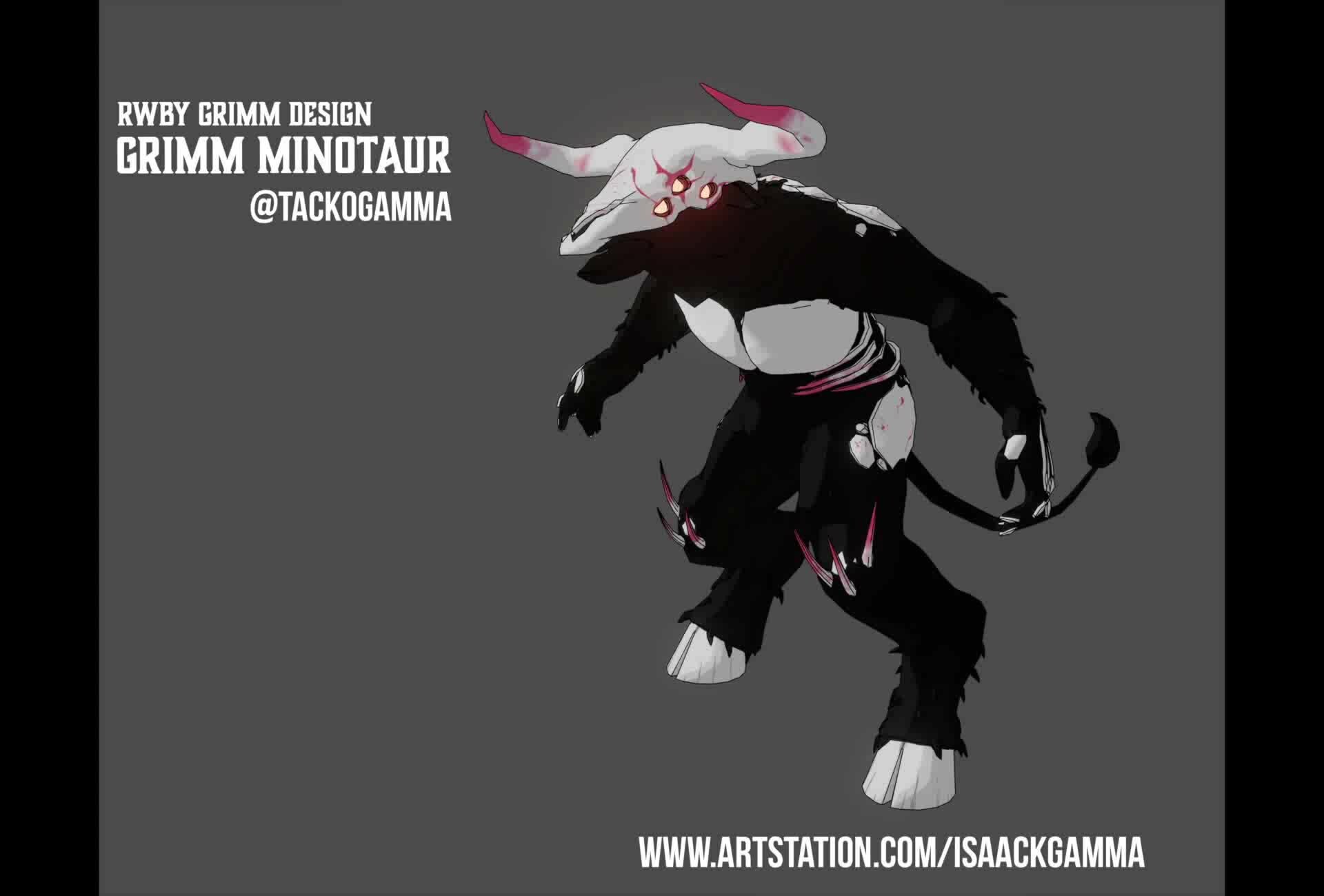 ArtStation - RWBY GRIMM DESIGN ART CONTEST - GRIMM Minotaur