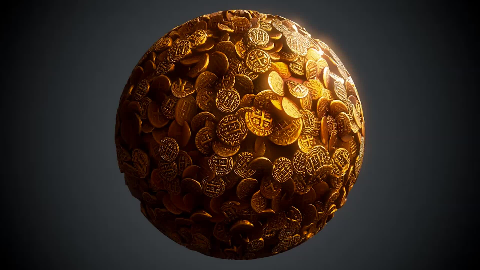 ArtStation - Gold coins treasure