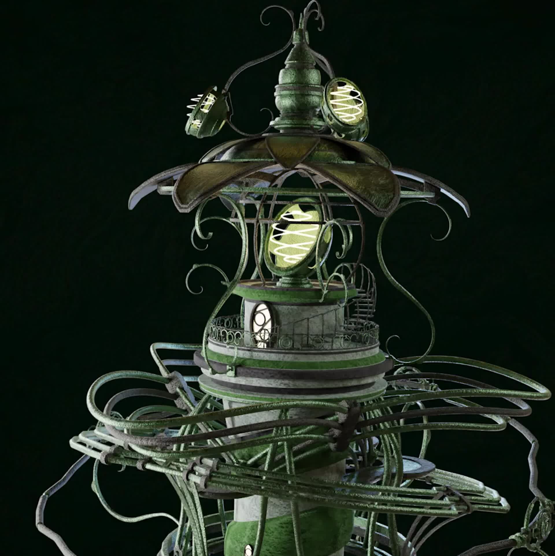 ArtStation - Traditional Fanas(Lamp Light)