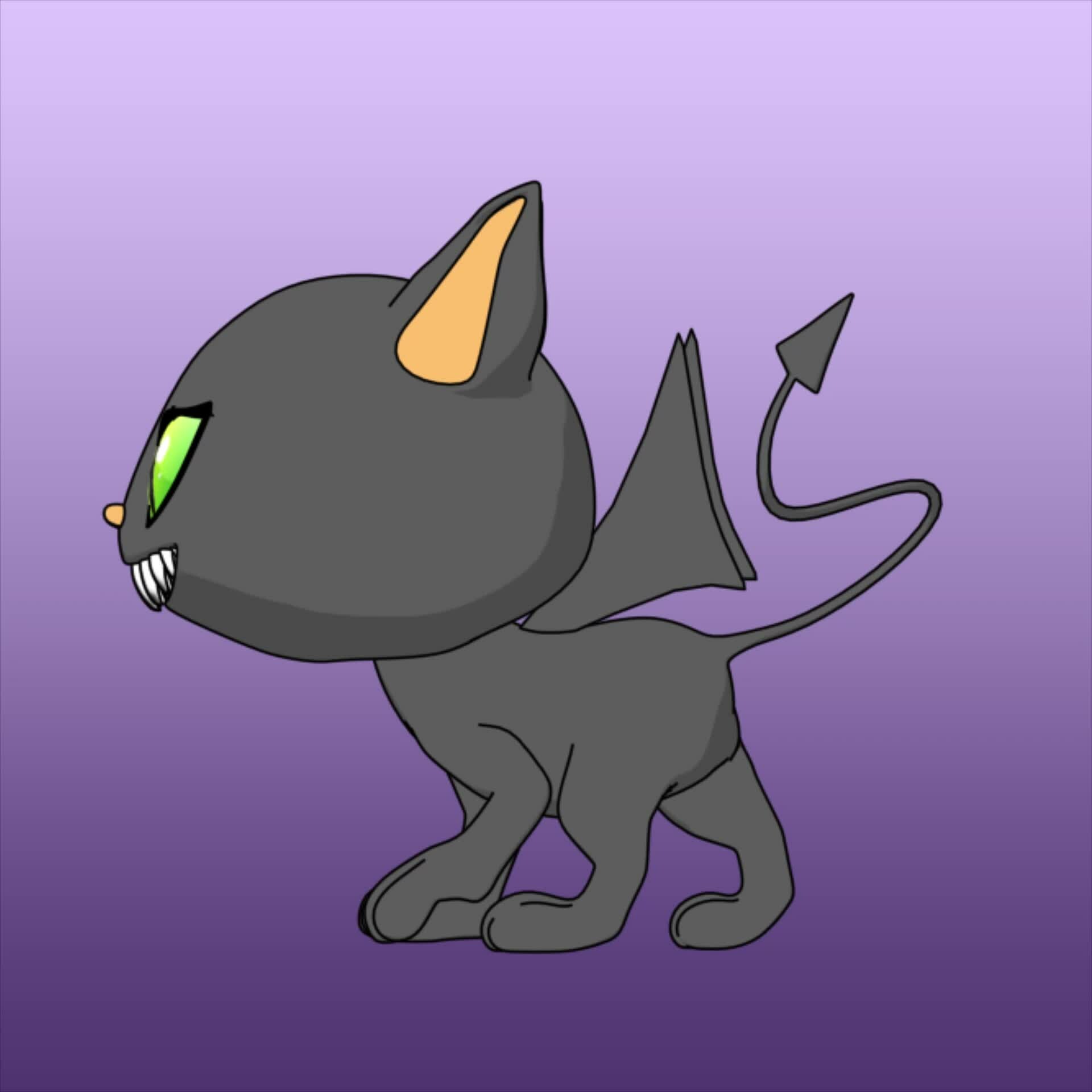 ArtStation - Dragon cat