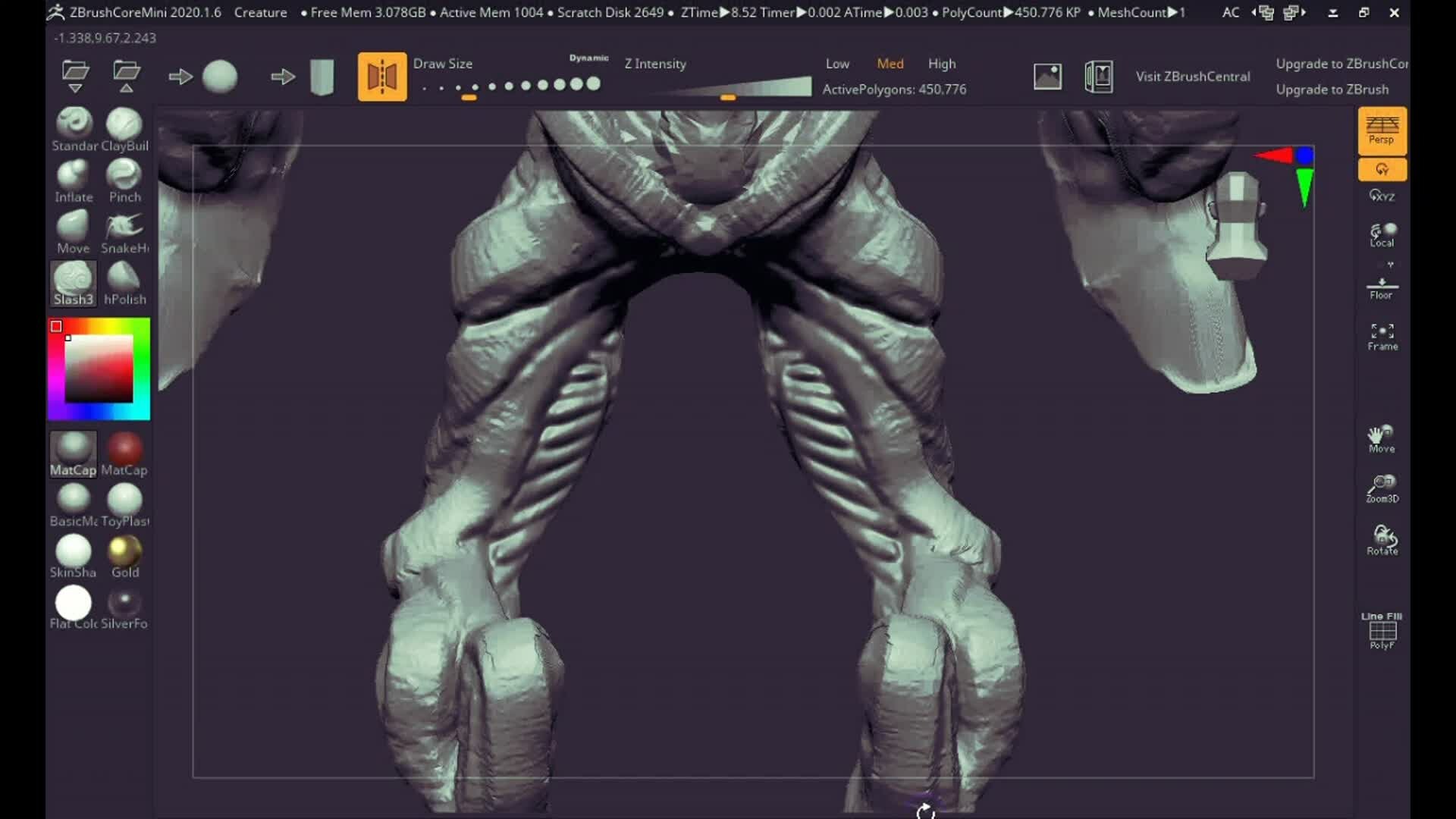 ArtStation - Making a creature (ZBrush Core Mini)