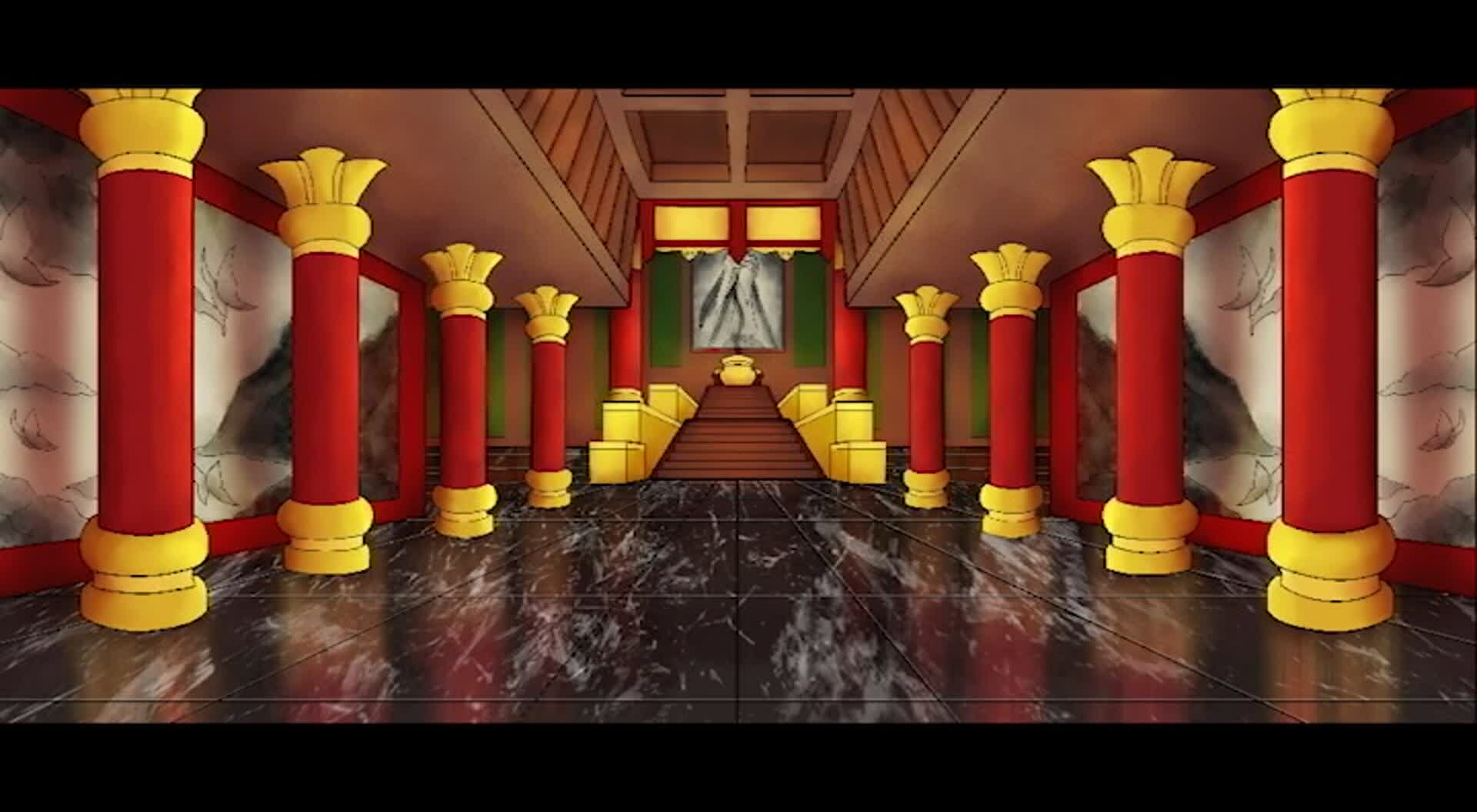 ArtStation - Heian Temple Stage 3D Projection