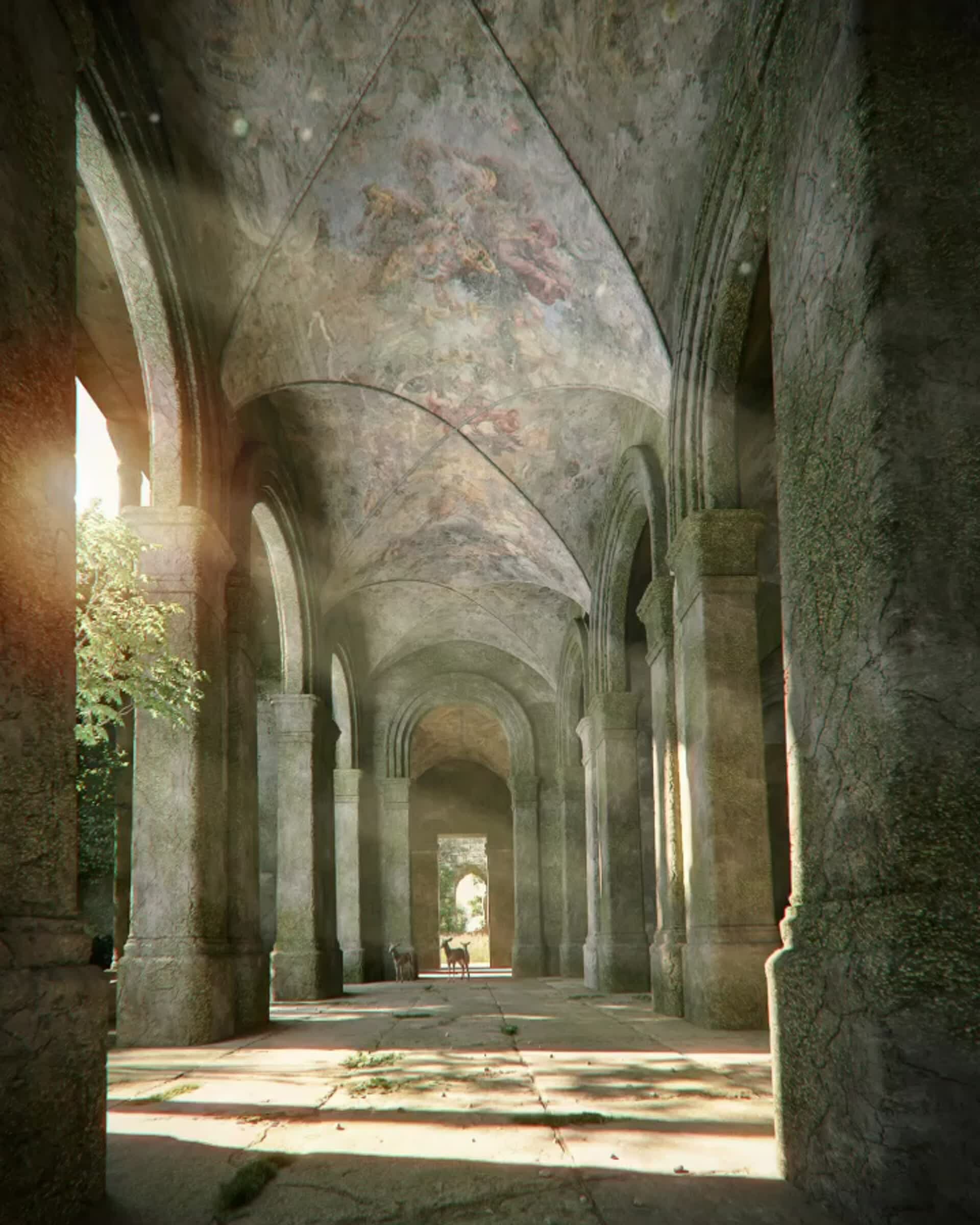 ArtStation - Old monastery ruins