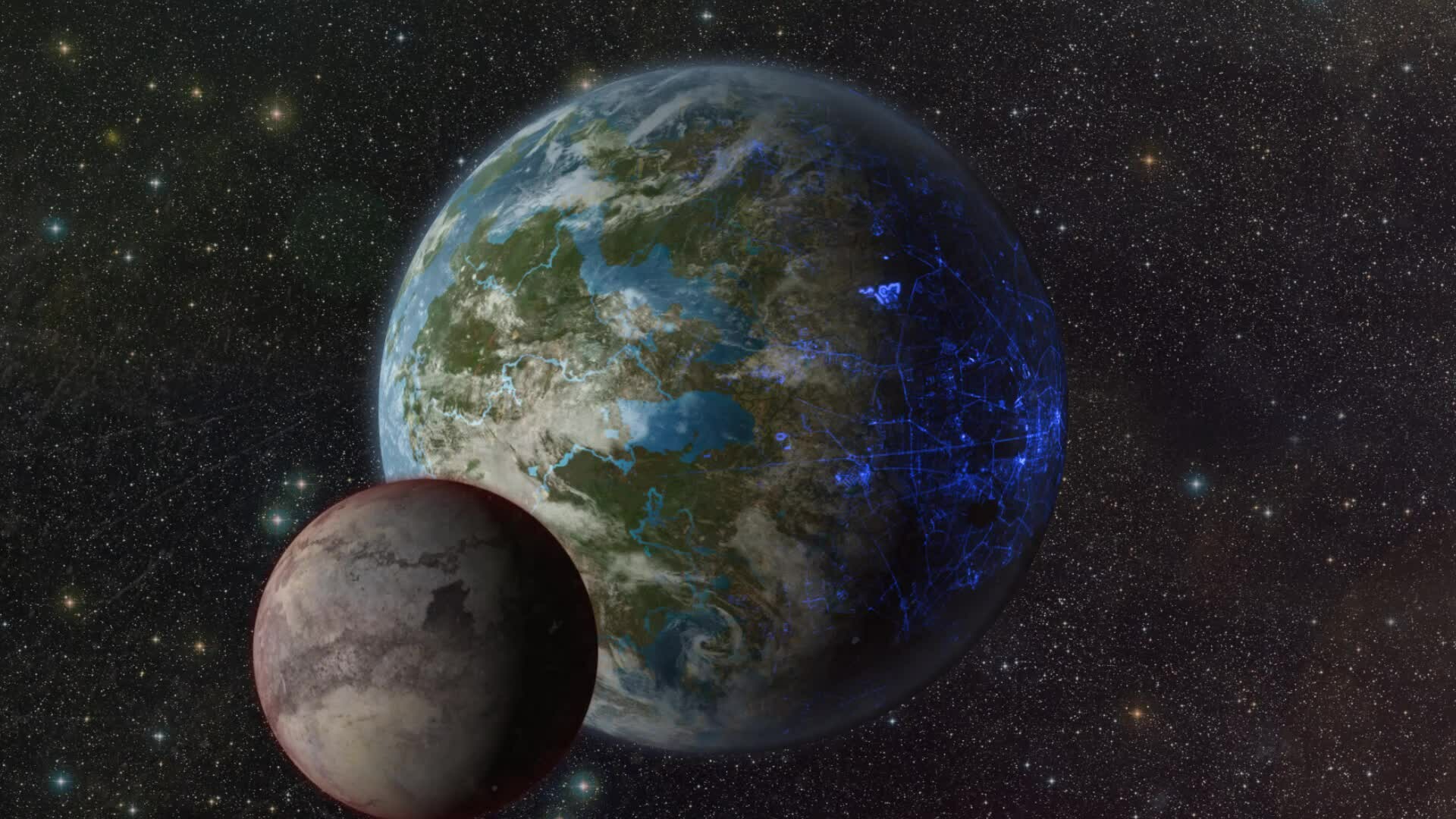 ArtStation - Planets Animation, Sebastian Adamov