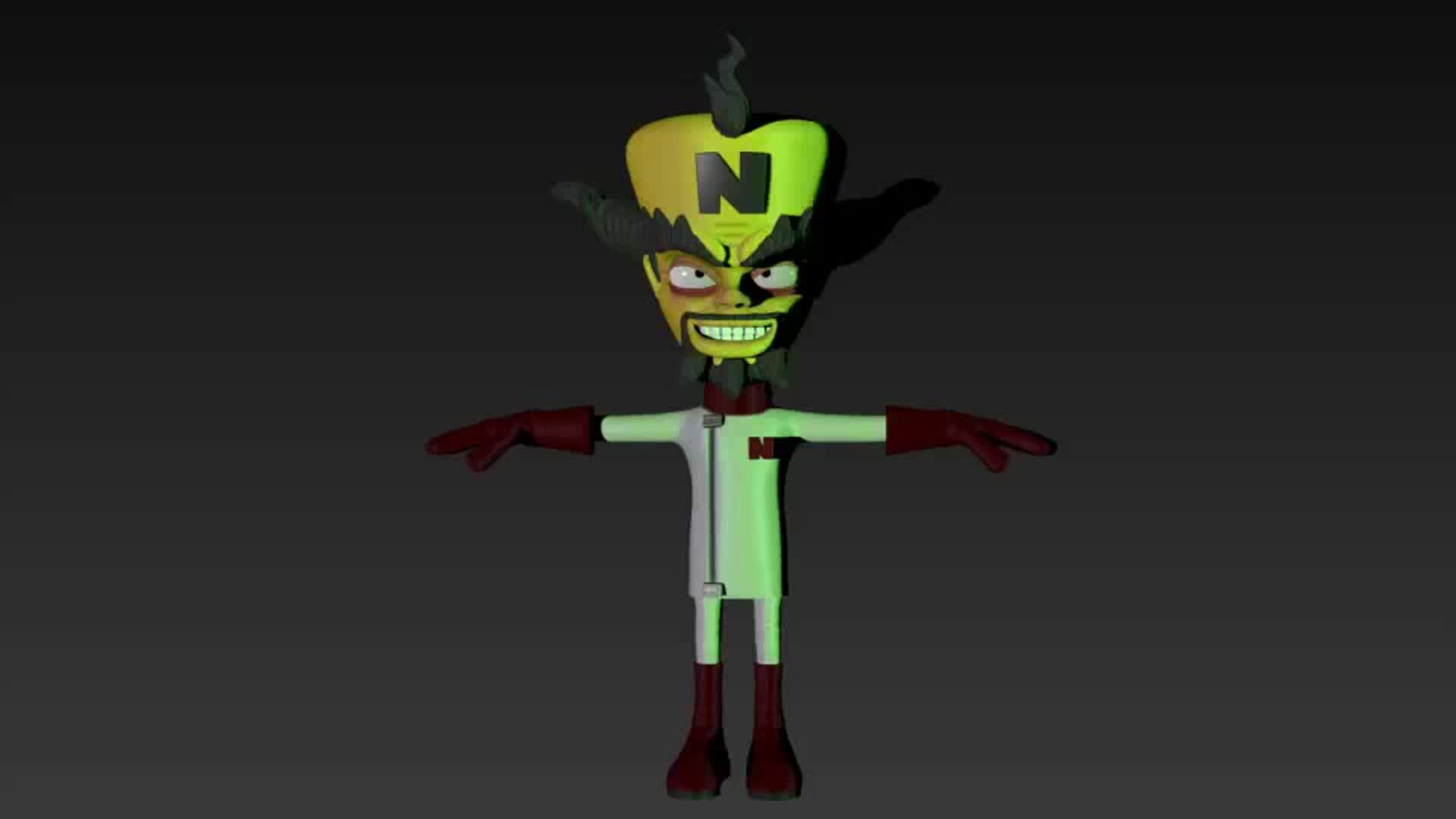 ArtStation - 3D Model of Dr. Neo Cortex from Crash Bandicoot.