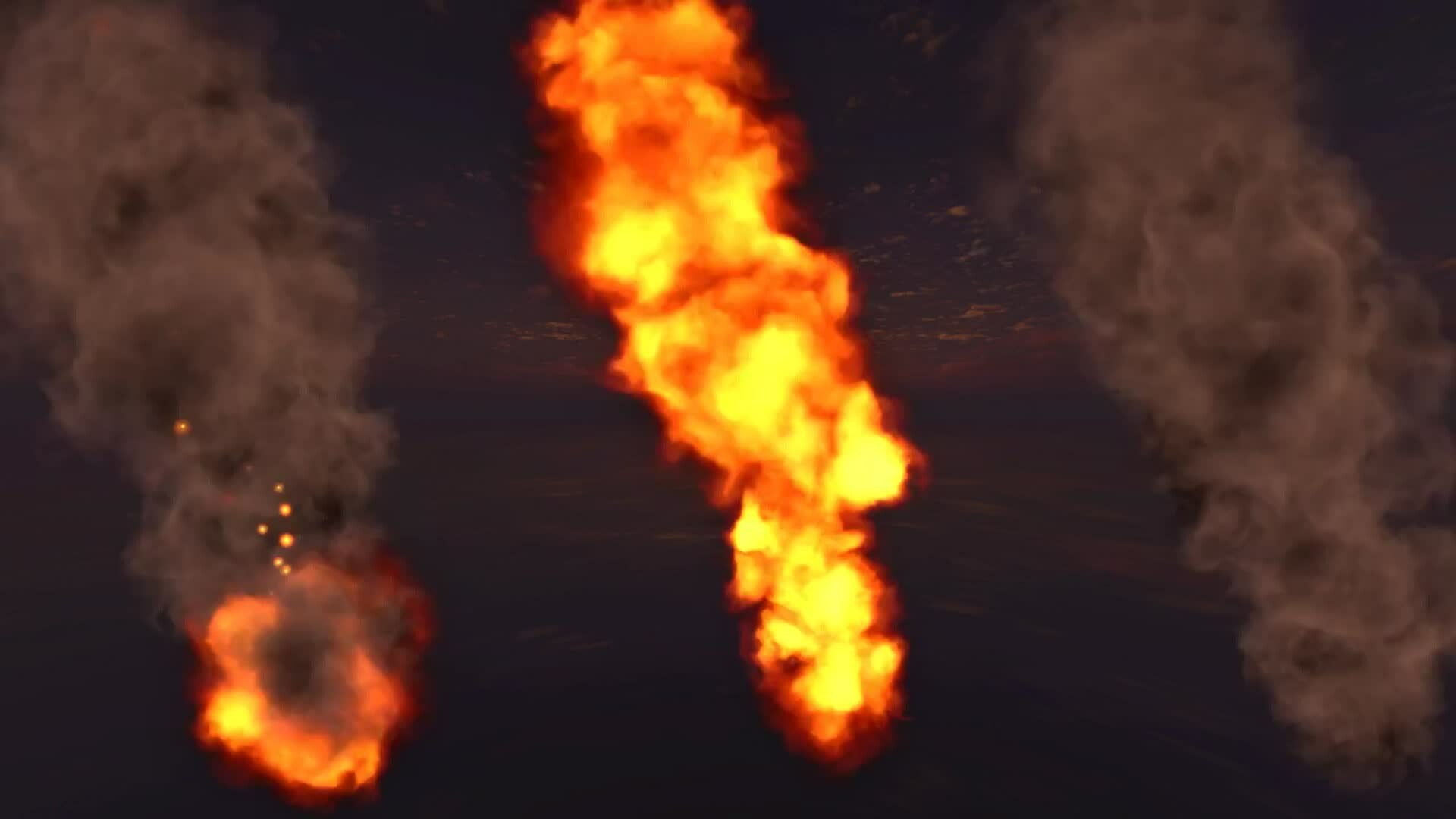 ArtStation - Stylized Smoke and Flames VFX made in Unity