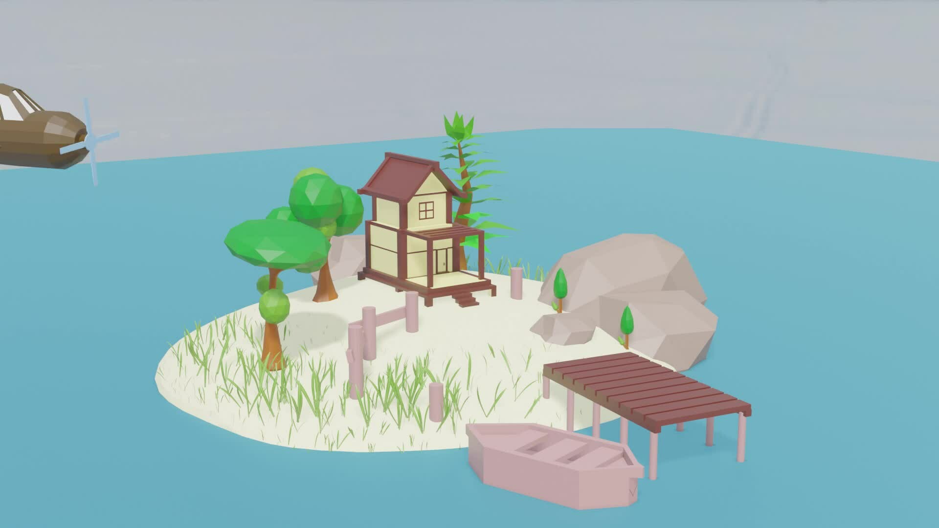 ArtStation - Low poly Scene