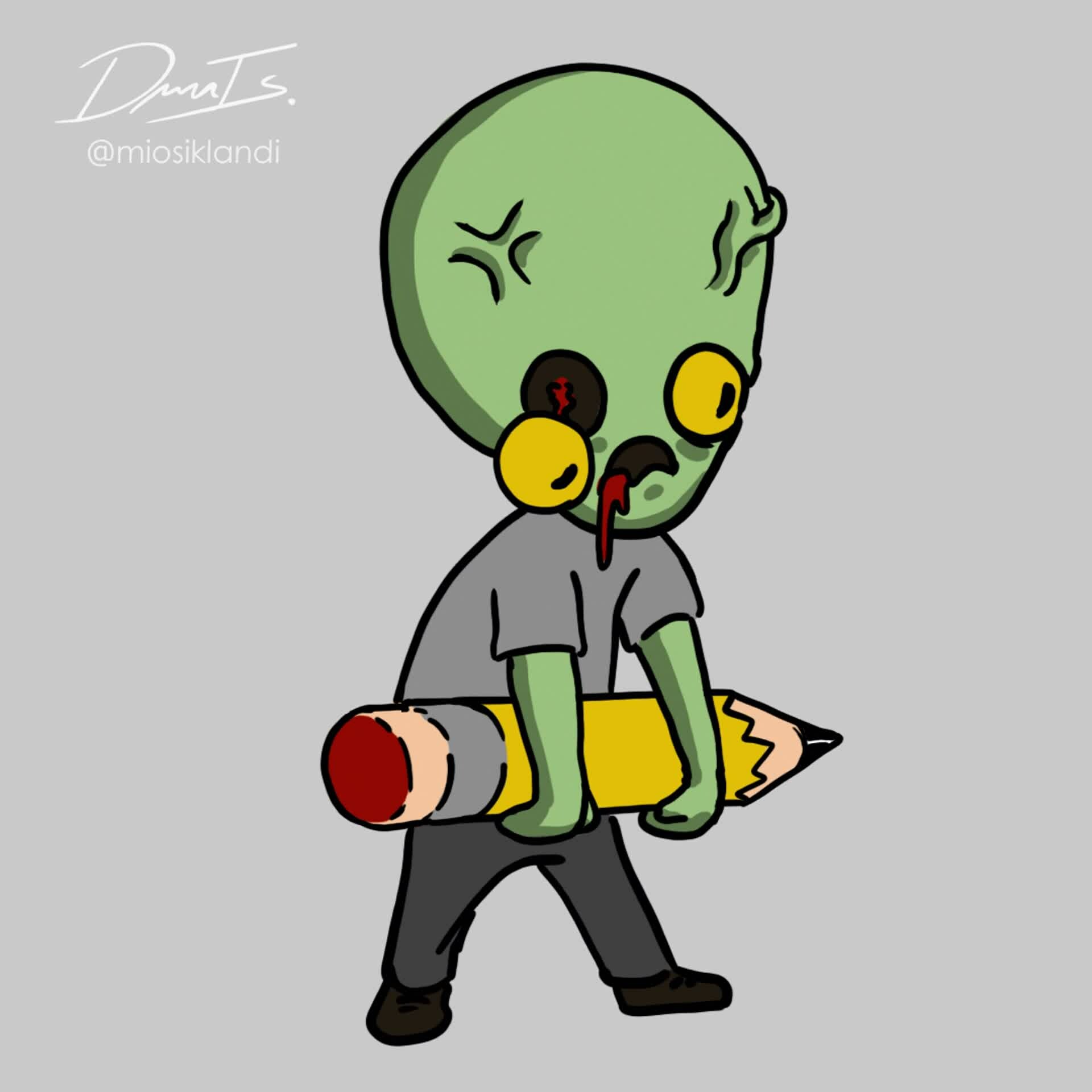 ArtStation - Graphic designer zombie animation