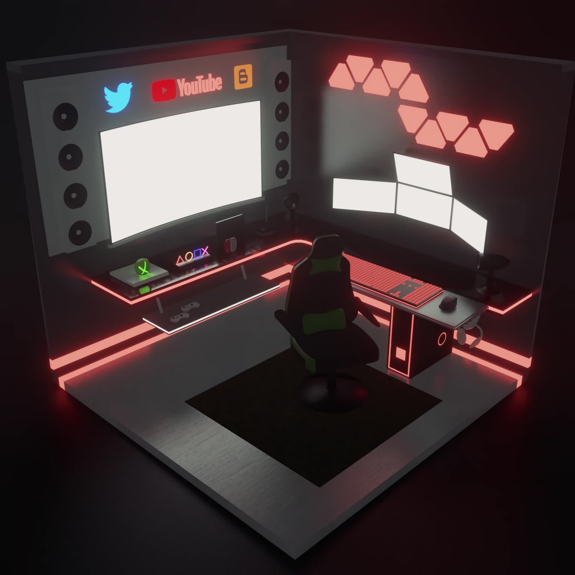 ArtStation - Streaming/Gaming Setup