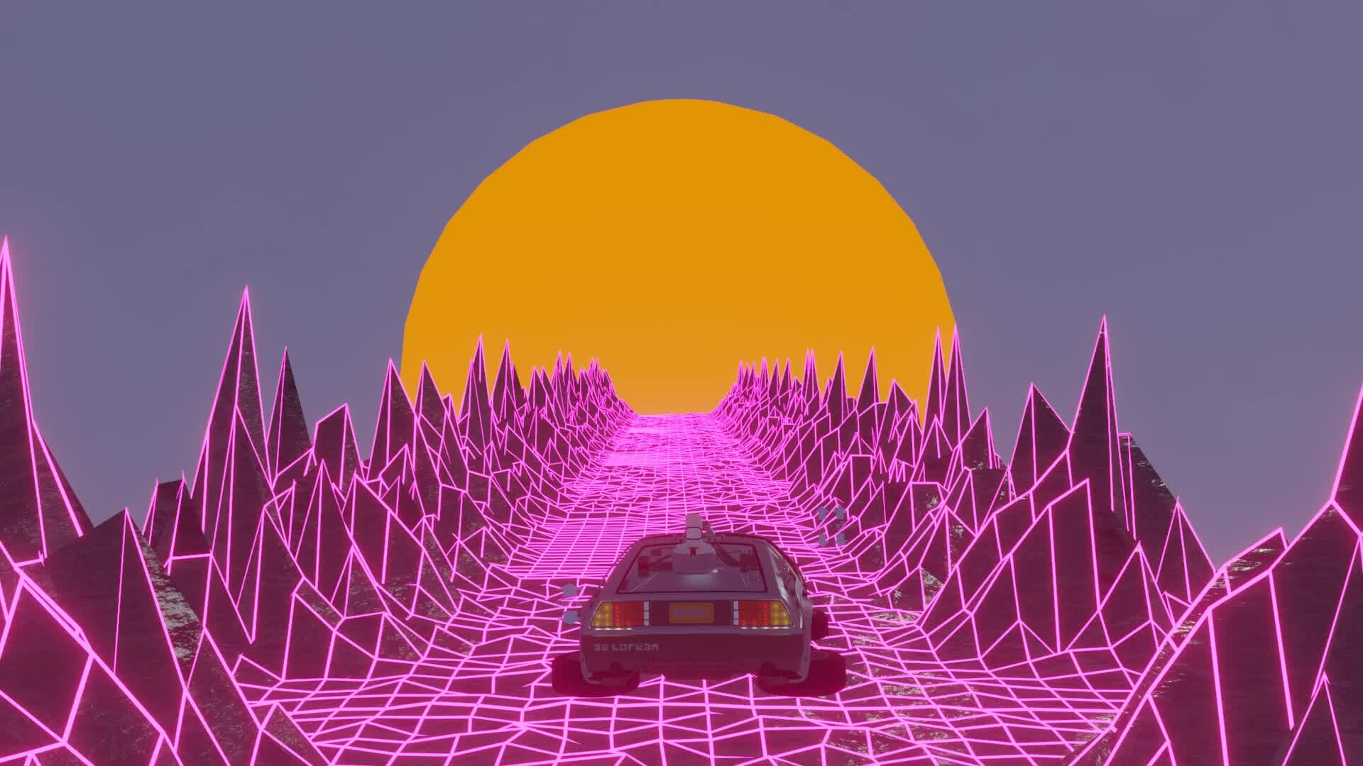ArtStation - Retro Animation With DeLorean