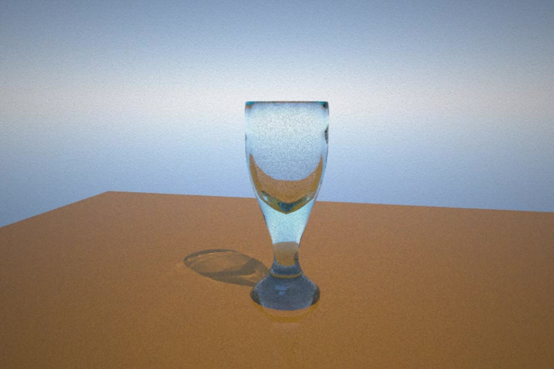 ArtStation - A glass flow of fluid filling a glass