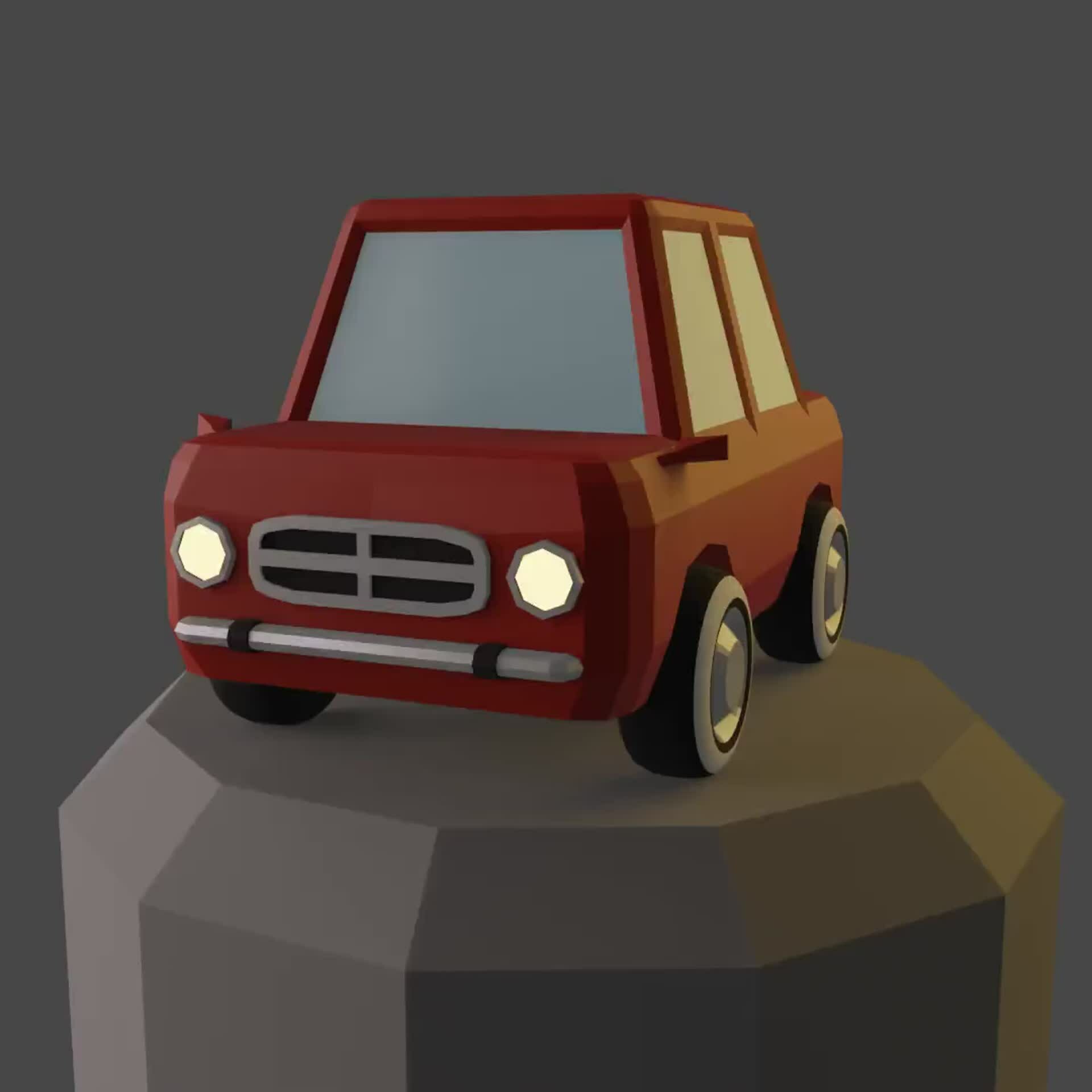 ArtStation - Low poly car
