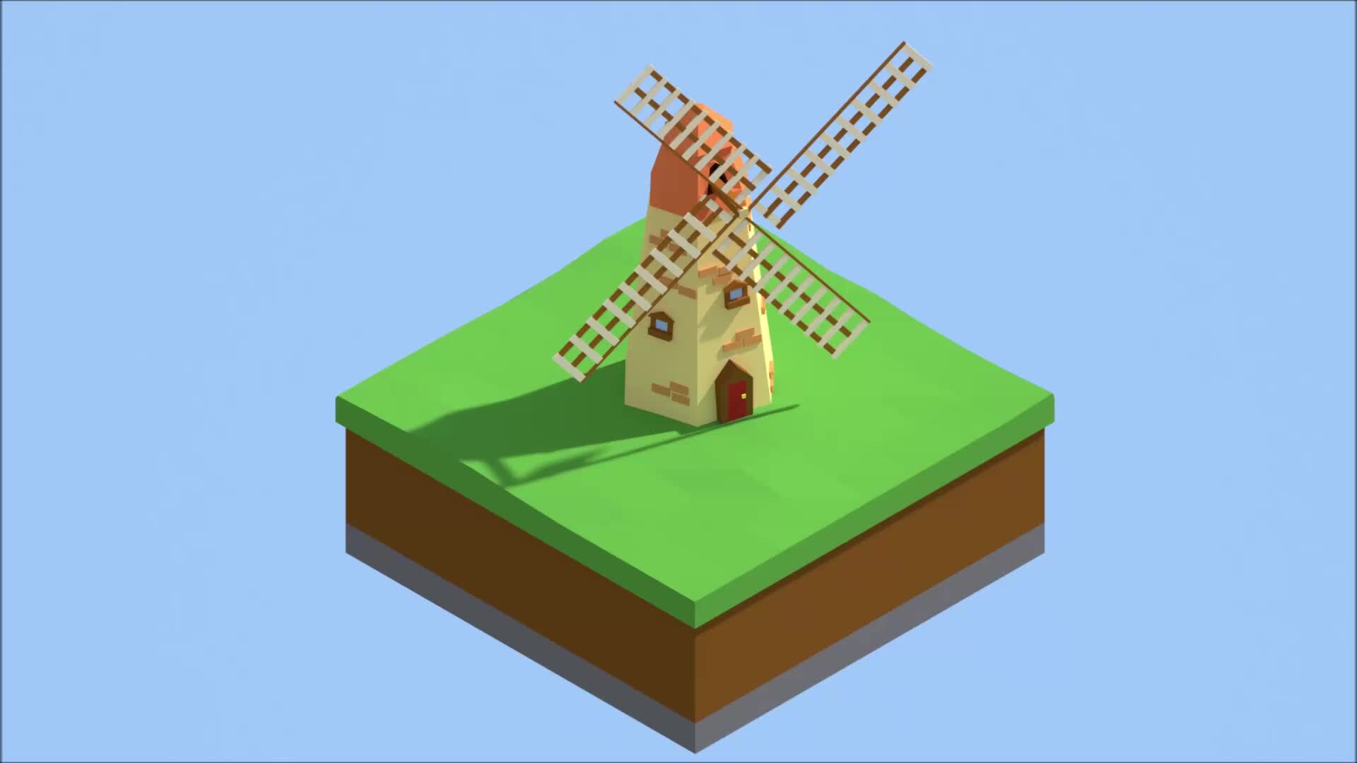 ArtStation - Low Poly Windmill