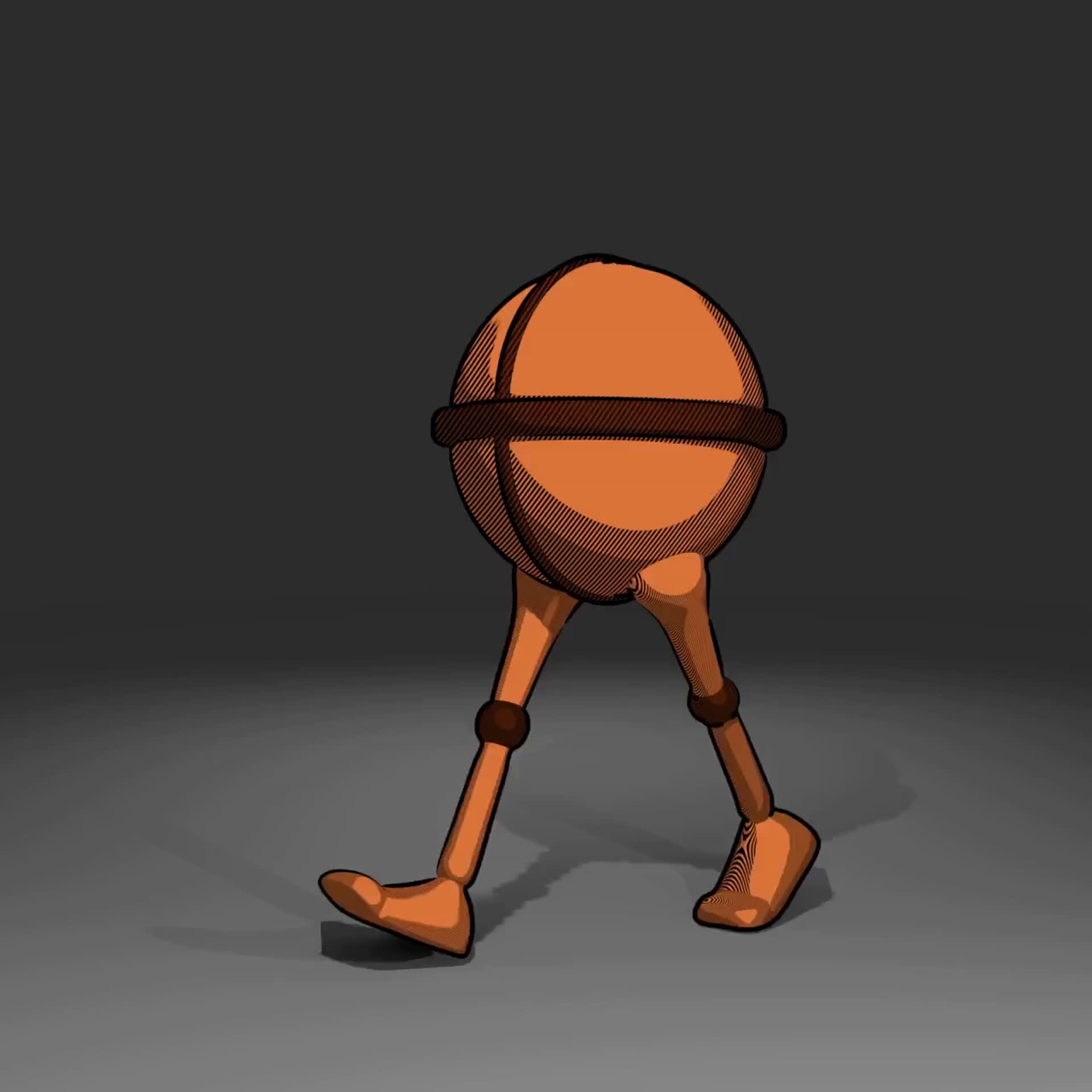 ArtStation - Biped walk cycle
