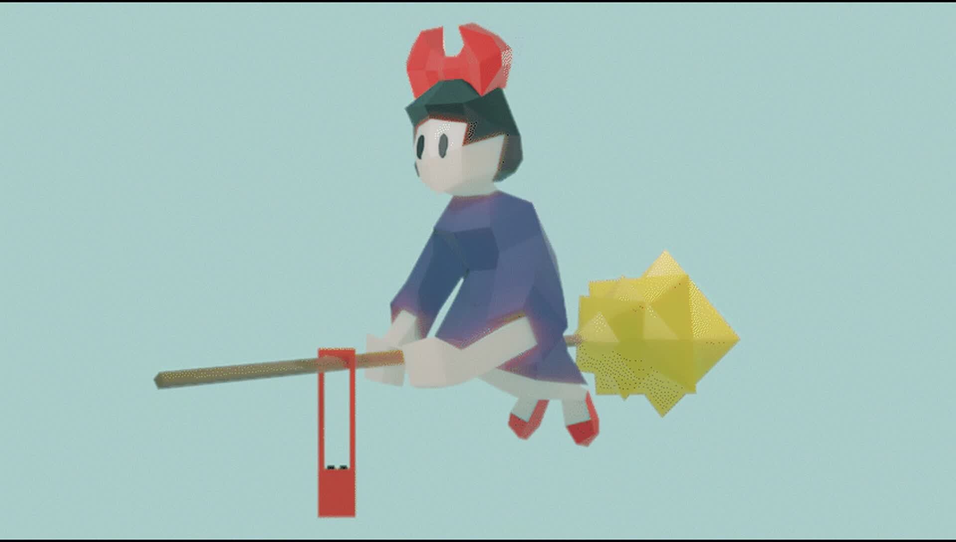 ArtStation - Kiki's Low Poly Delivery Service