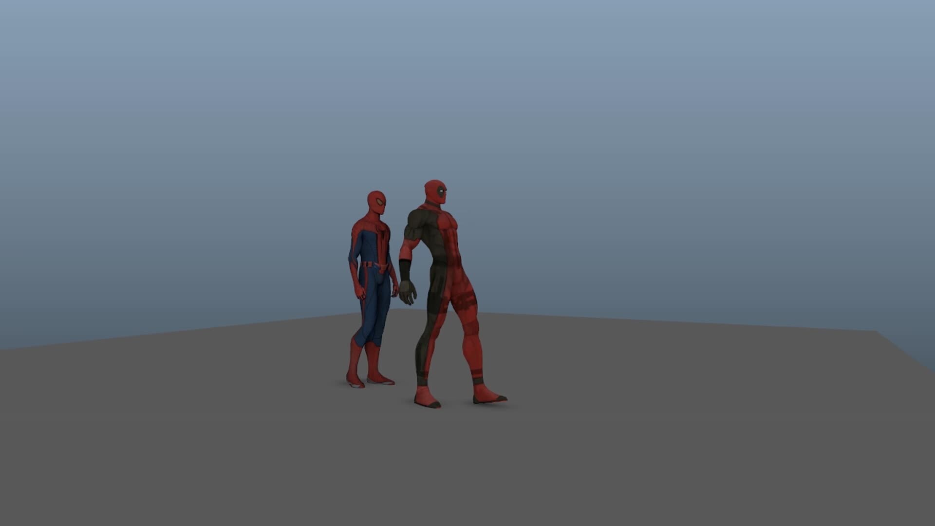 ArtStation - Deadpool and Spidey dance