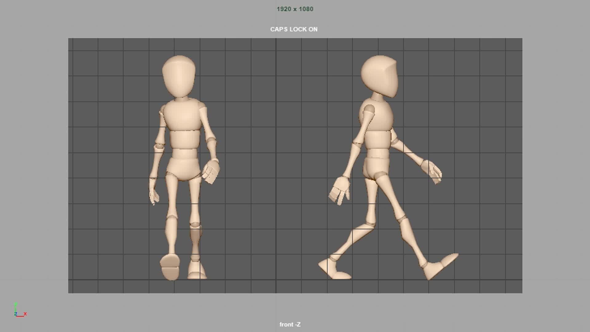 ArtStation - Neutral Walk Cycle - Ult Bony Rig
