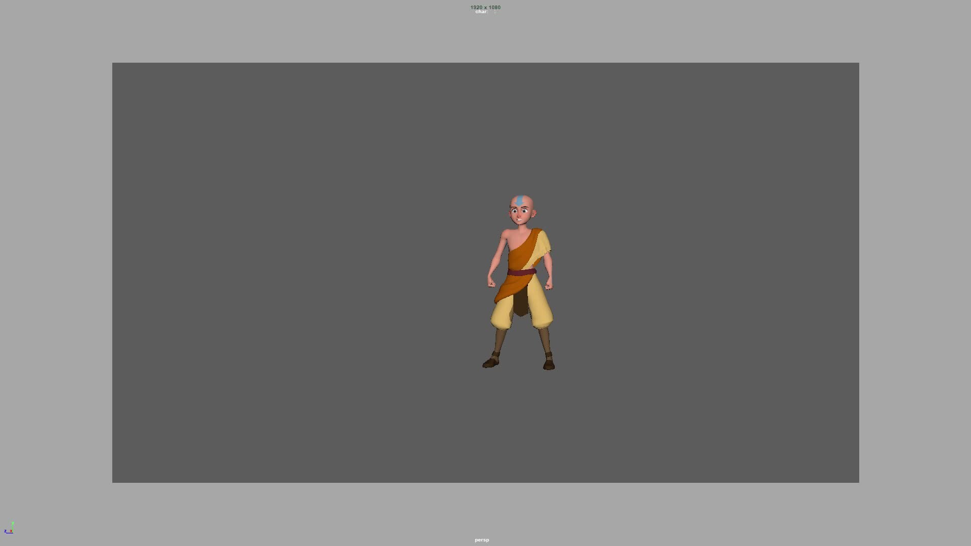 ArtStation - Aang Spinning Jump Kick