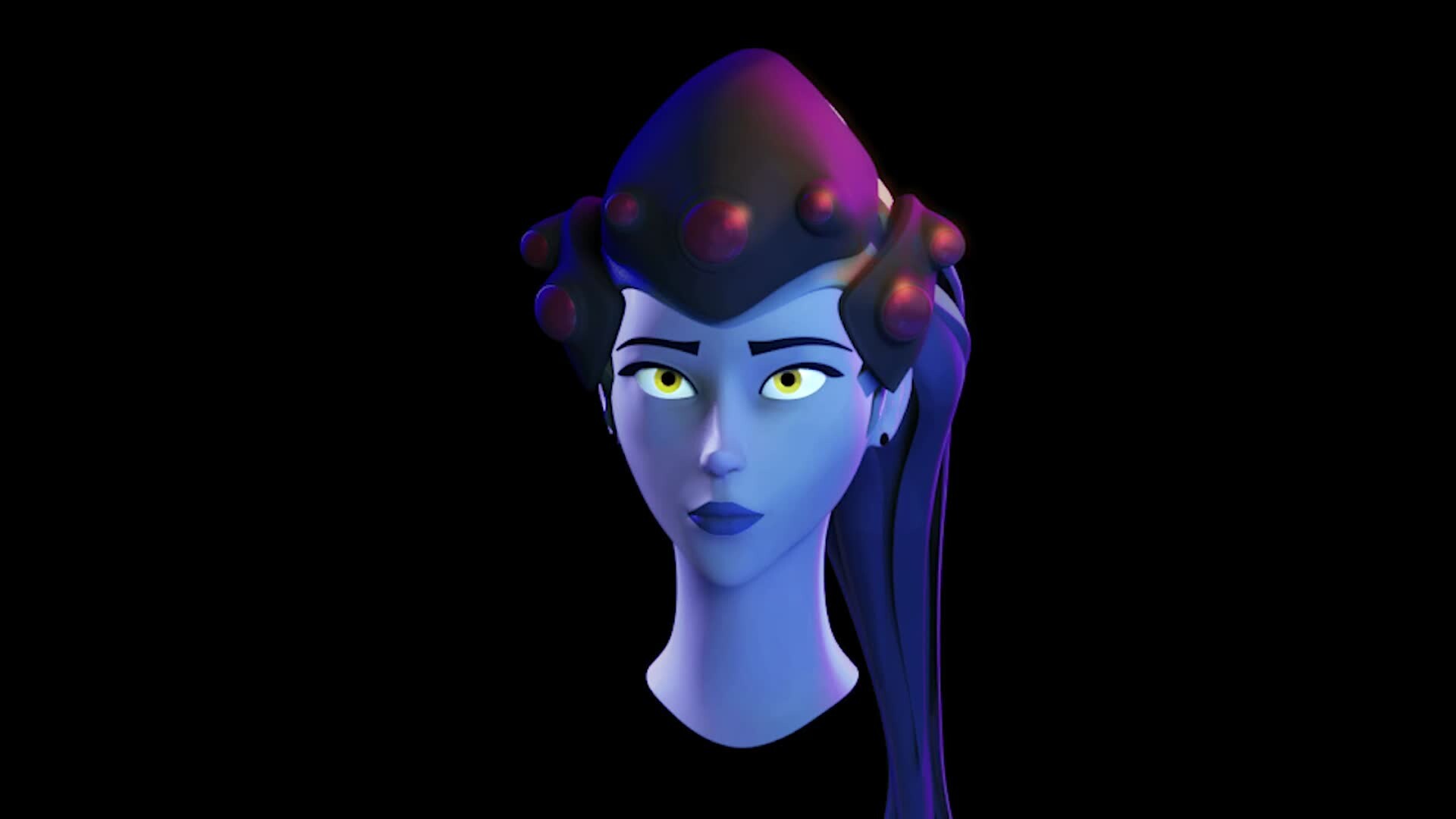 ArtStation - Widowmaker Face Rig