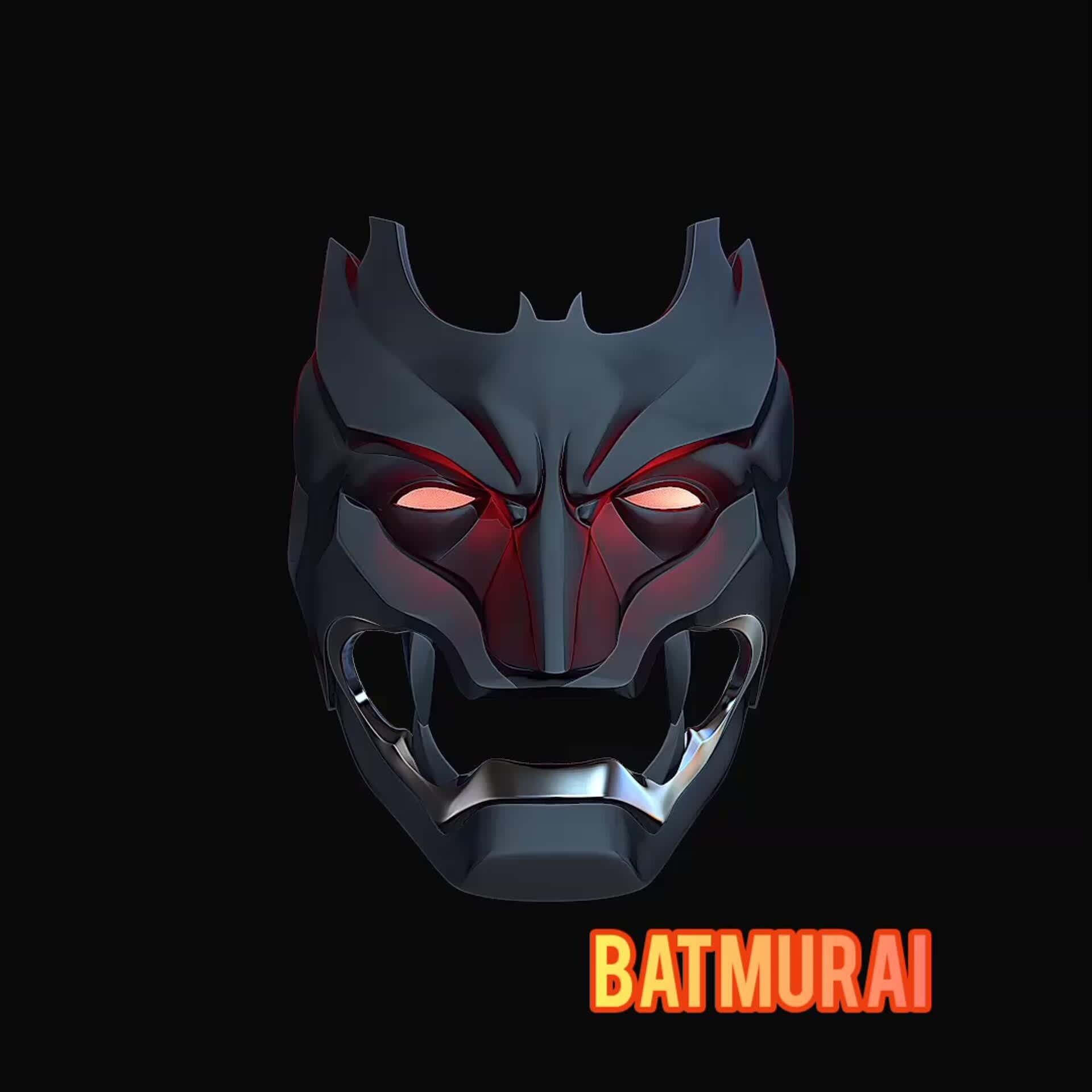 ArtStation - BATMURAI (Batman Samurai) mask for Cosplay