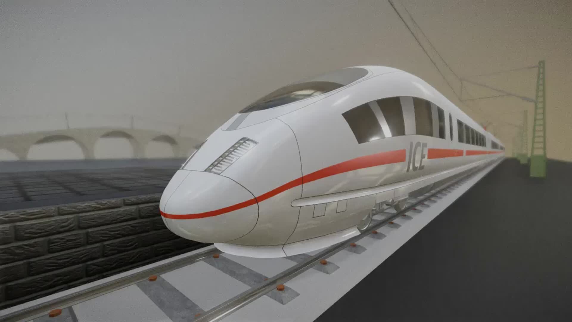 ArtStation - ICE 3 Train | work in progress