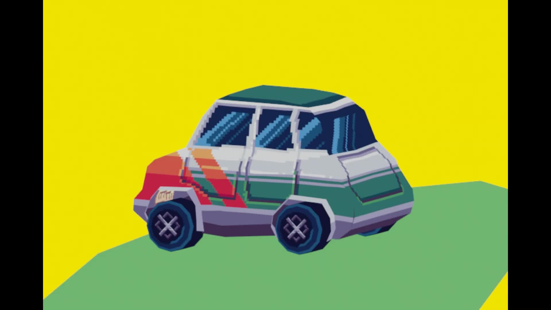 ArtStation - pixel rally car