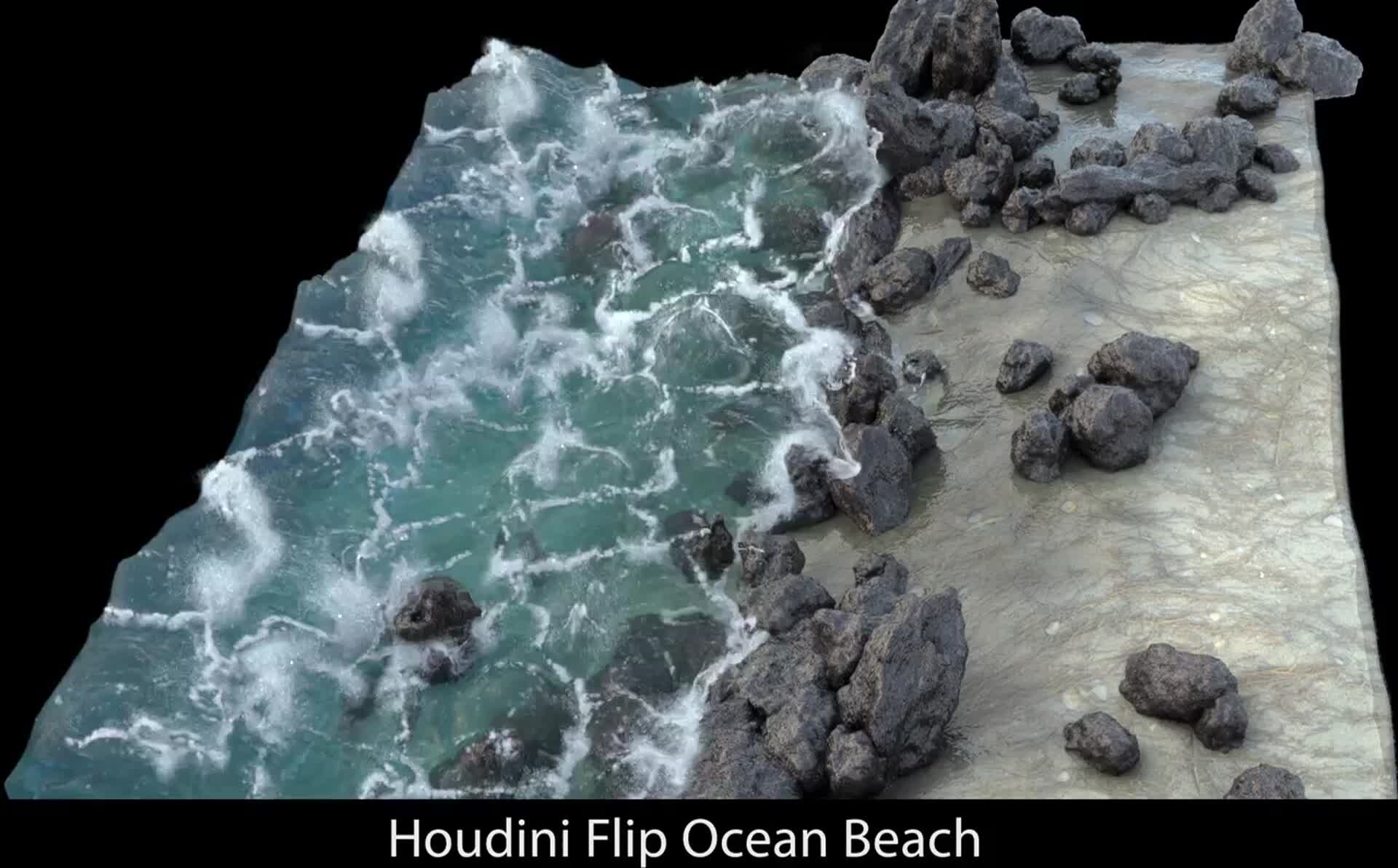 ArtStation - Houdini Beach flip simulation