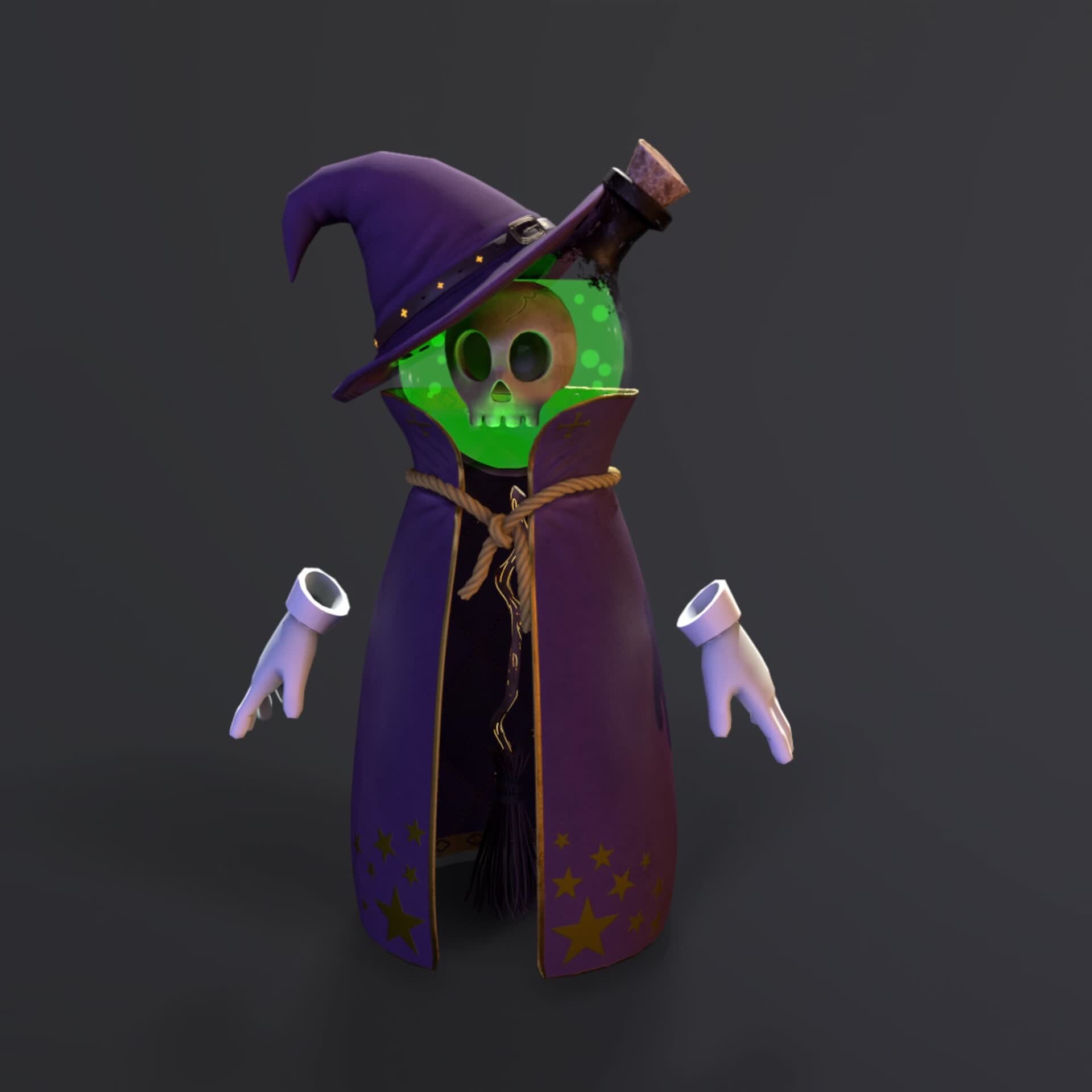 ArtStation - WIP Skull Wizard