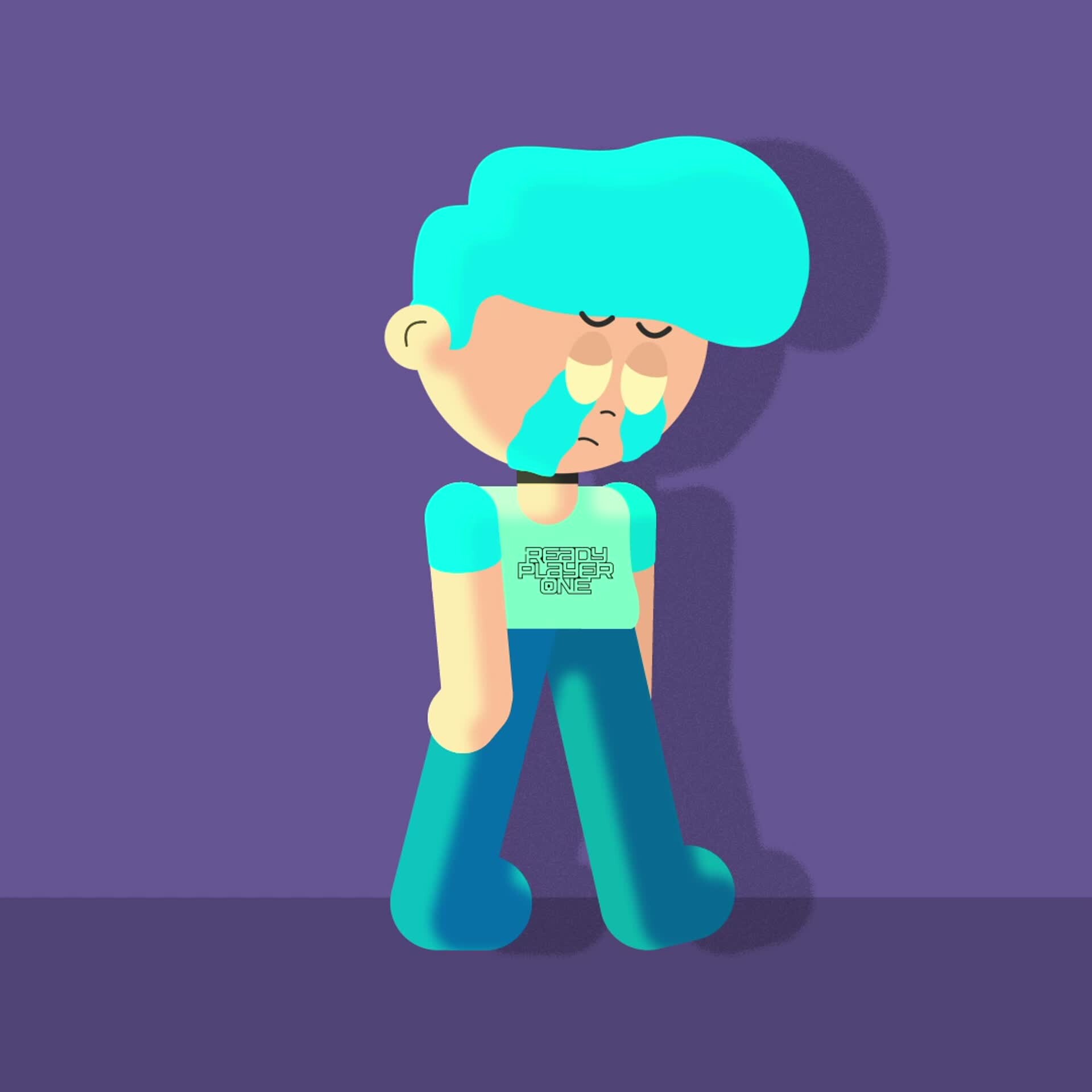 ArtStation - Sad walking cycle