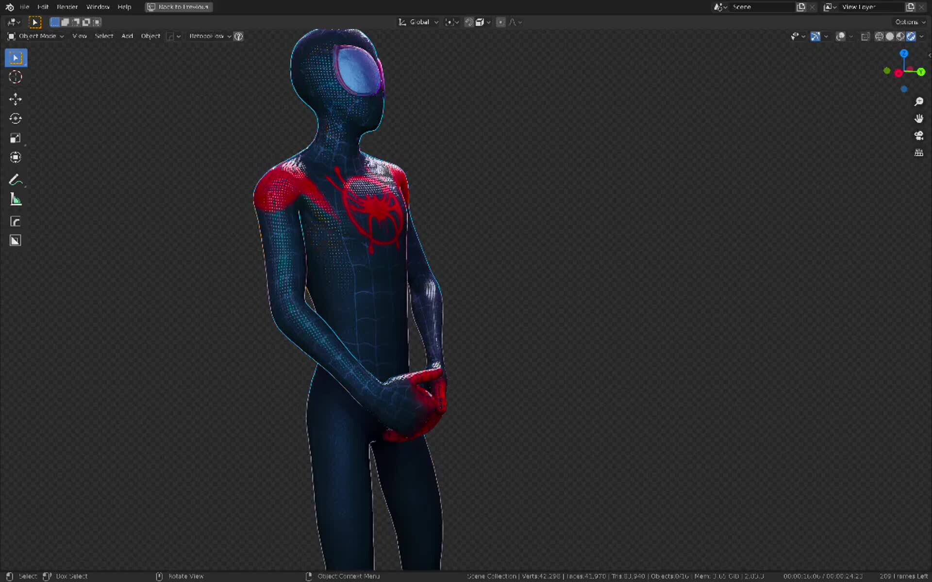 Sansika Mahatantila - spiderverse realtime WIP