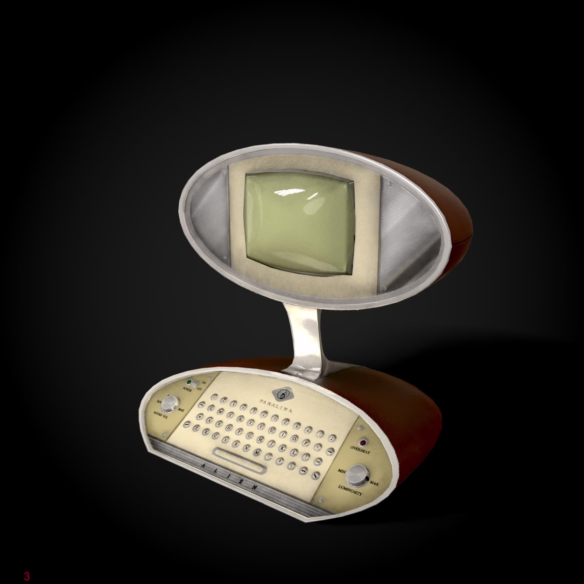 ArtStation - Vintage Alien Panalina 1955.