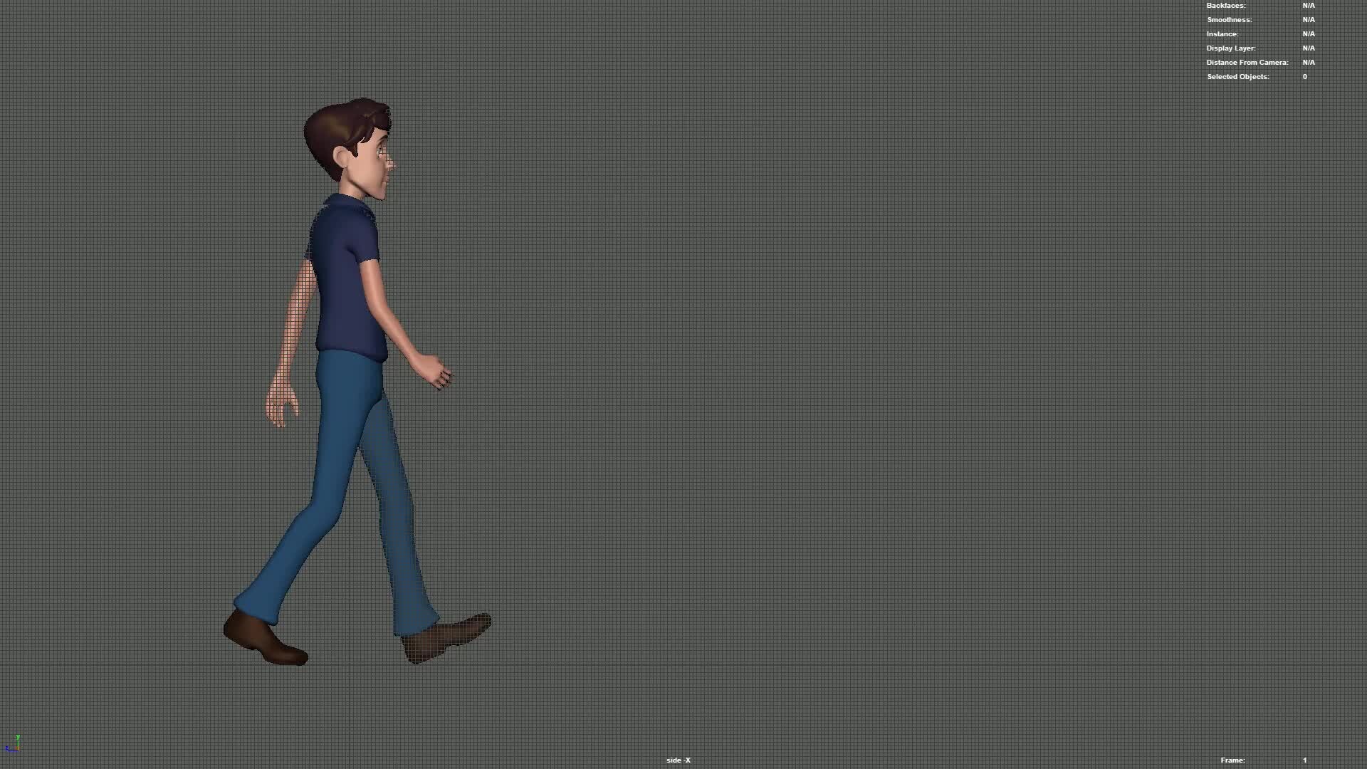 ArtStation - 3D Walking Animation in Maya (Neutral & Angry)